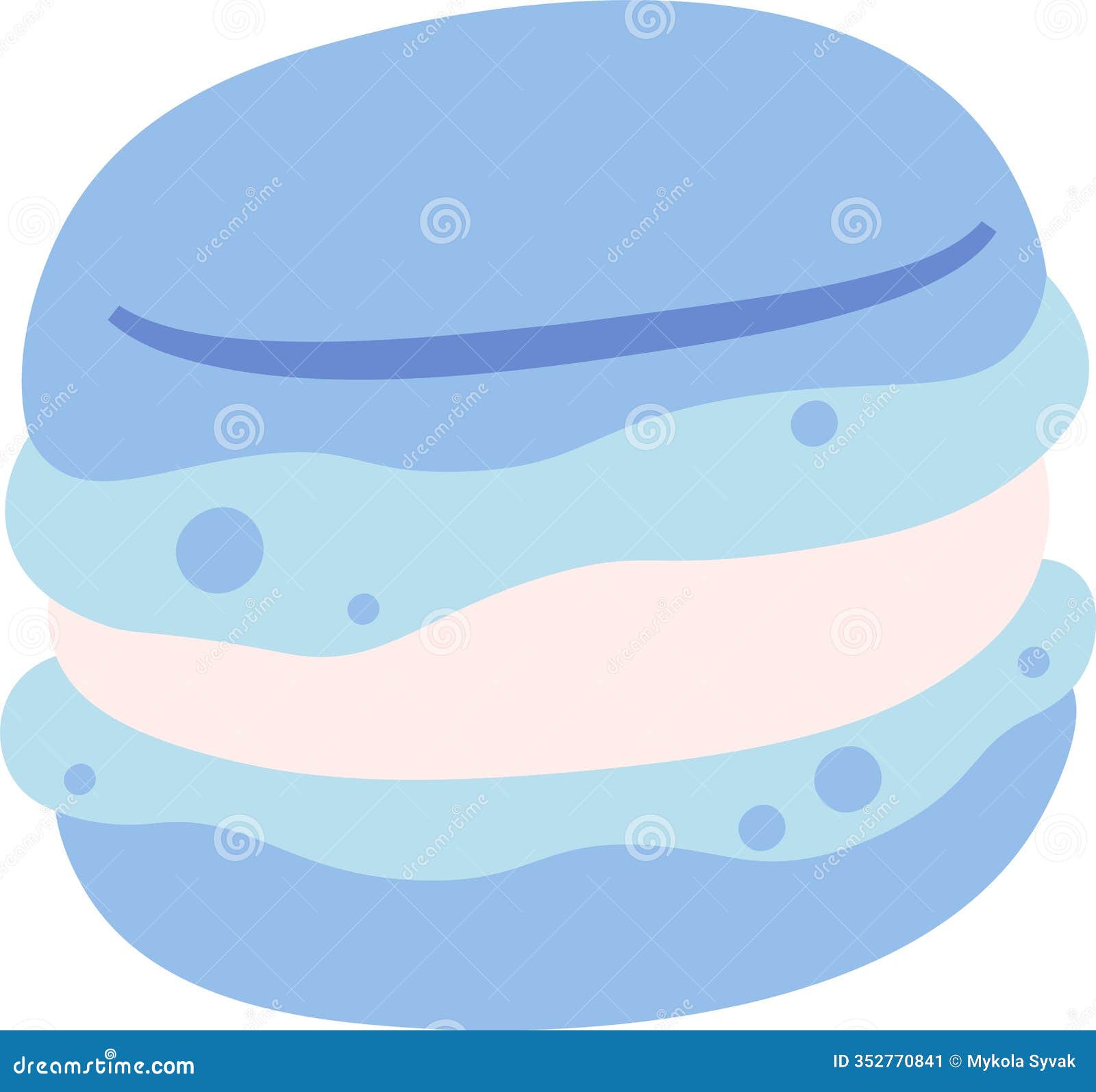 Hand Drawn Macaroon stock vector. Illustration of handdrawn - 352770841