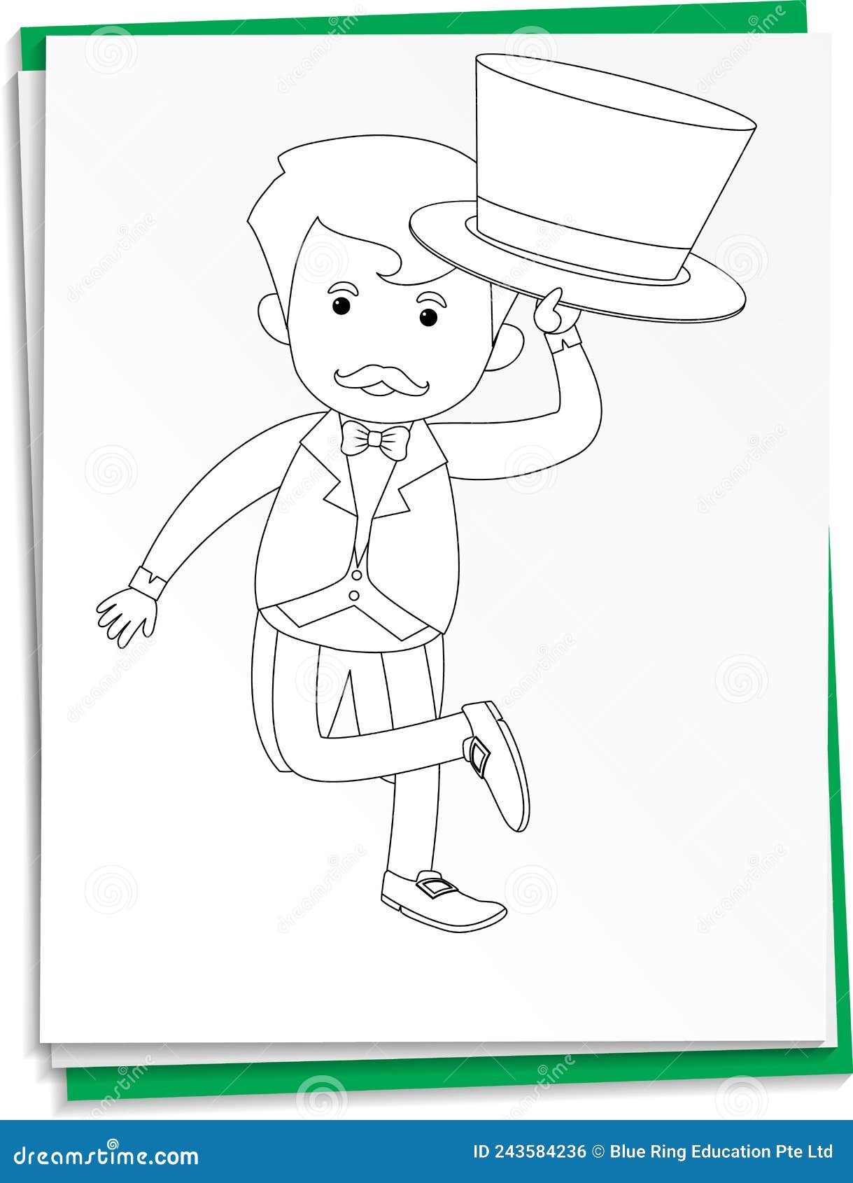 Hand Drawn Magician on Paper Stock Vector - Illustration of pencil ...