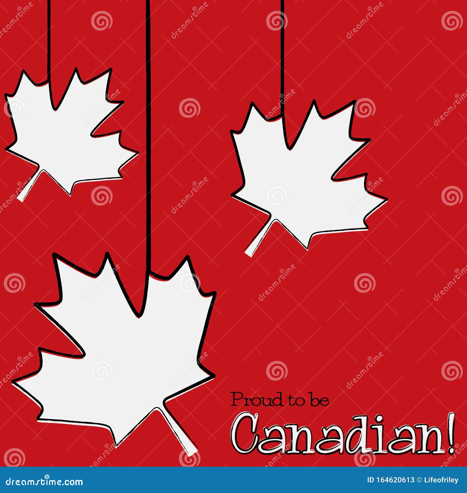 Happy Canada Day Maple Leaf Card Stock Vector - Illustration of ...