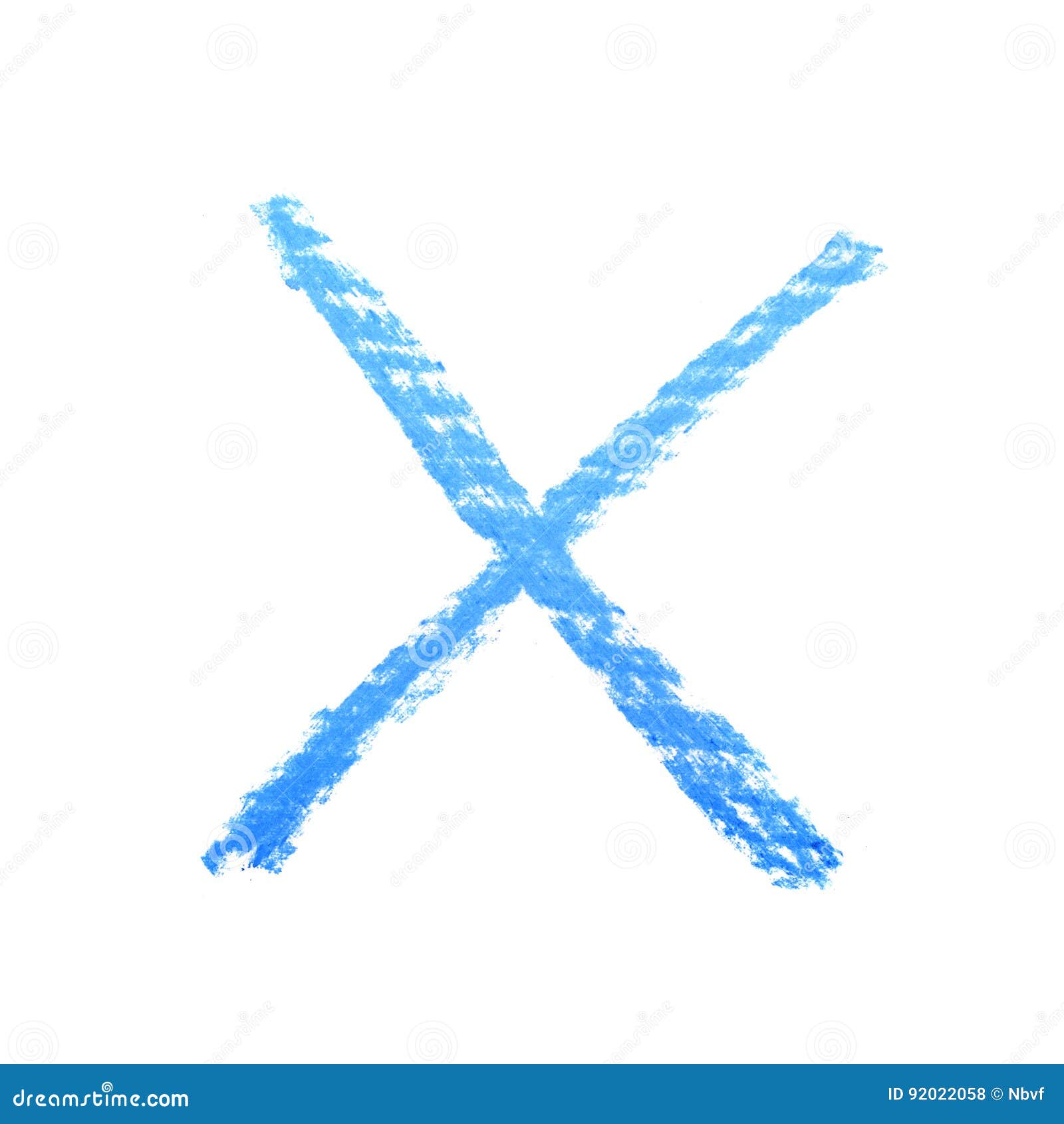 Hand drawn X mark isolated stock illustration. Illustration of letter ...