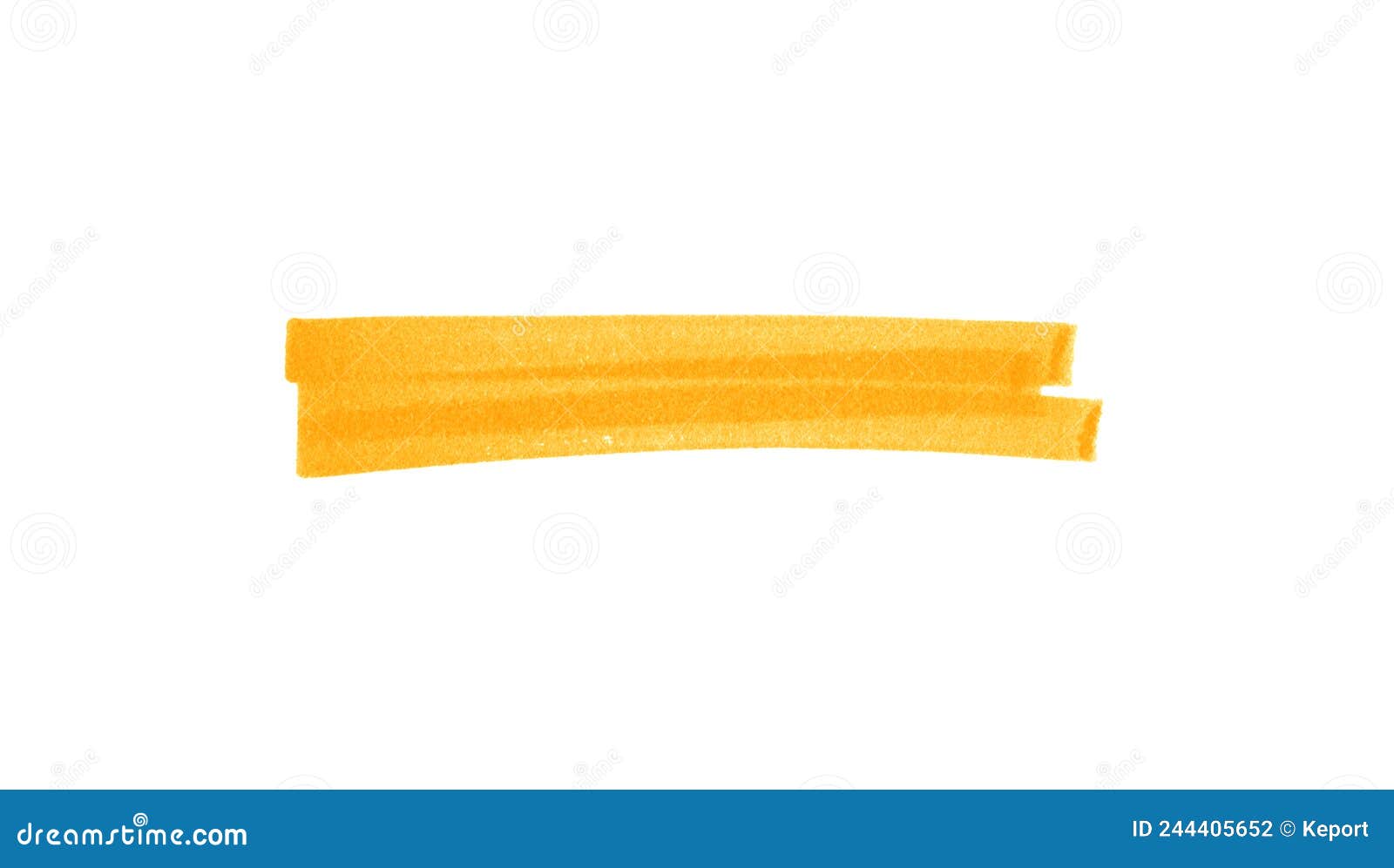 Hand Drawn Marker Stripe with Orange Color - Underline or Headline ...