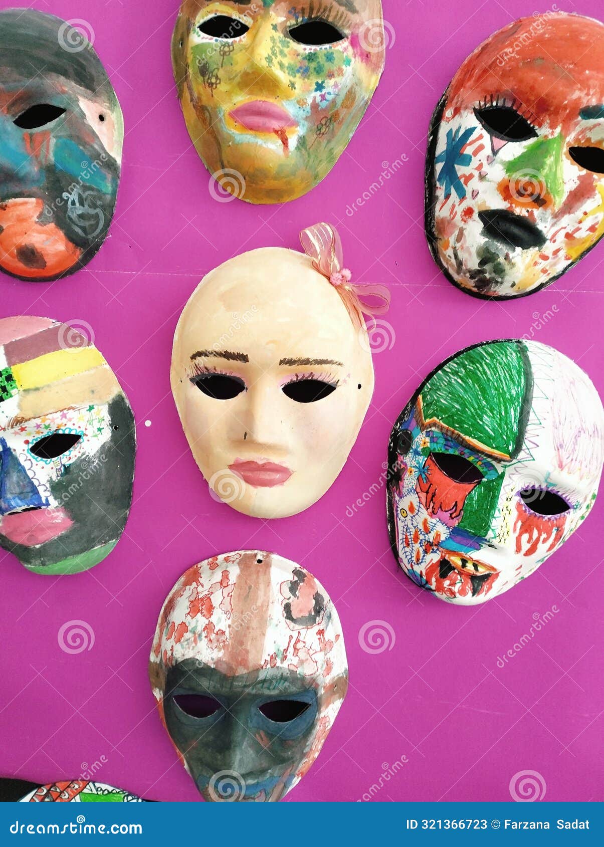 Hand drawn mask stock illustration. Illustration of culture - 321366723