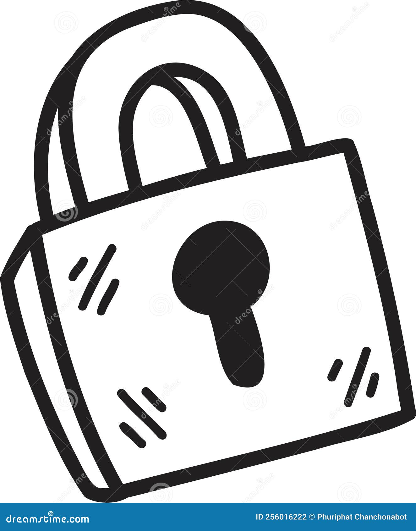 Hand Drawn Master Key Illustration Stock Vector - Illustration of ...