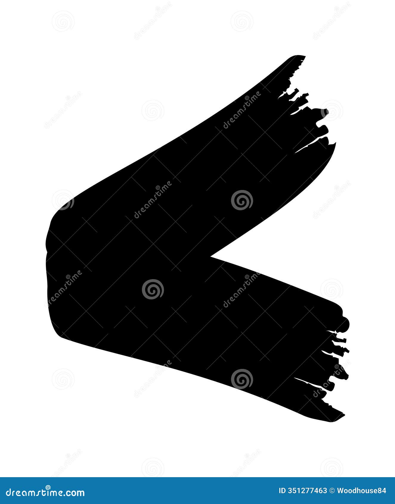 Hand-drawn Mathematical Comparison Sign Brushstroke Stock Vector ...