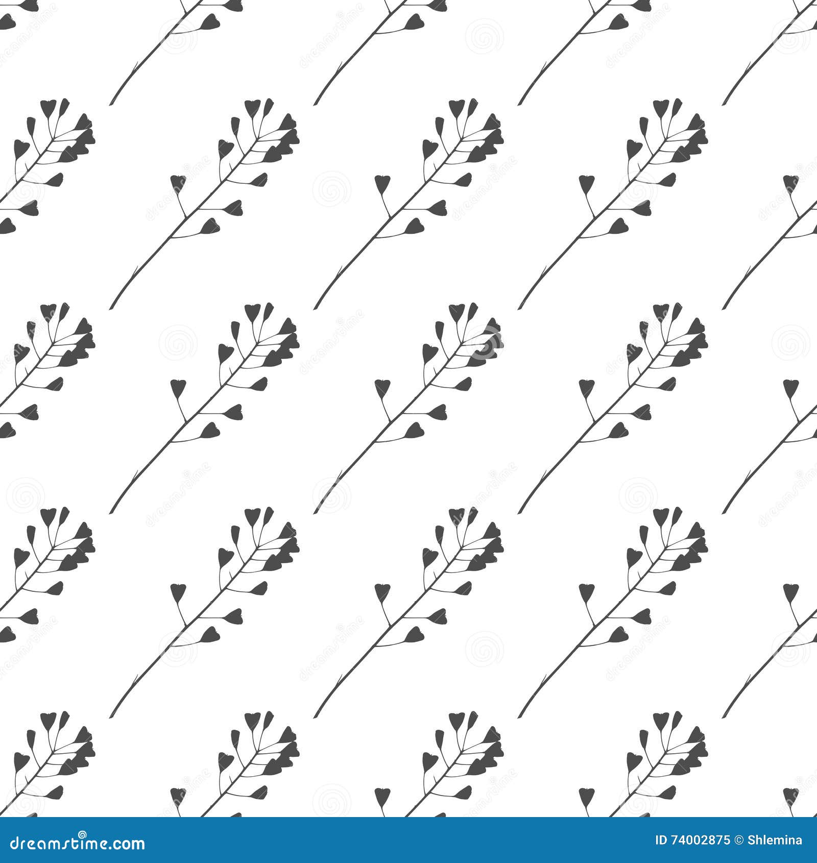 Hand Drawn Meadow Grass Seamless Pattern Stock Vector - Illustration of ...