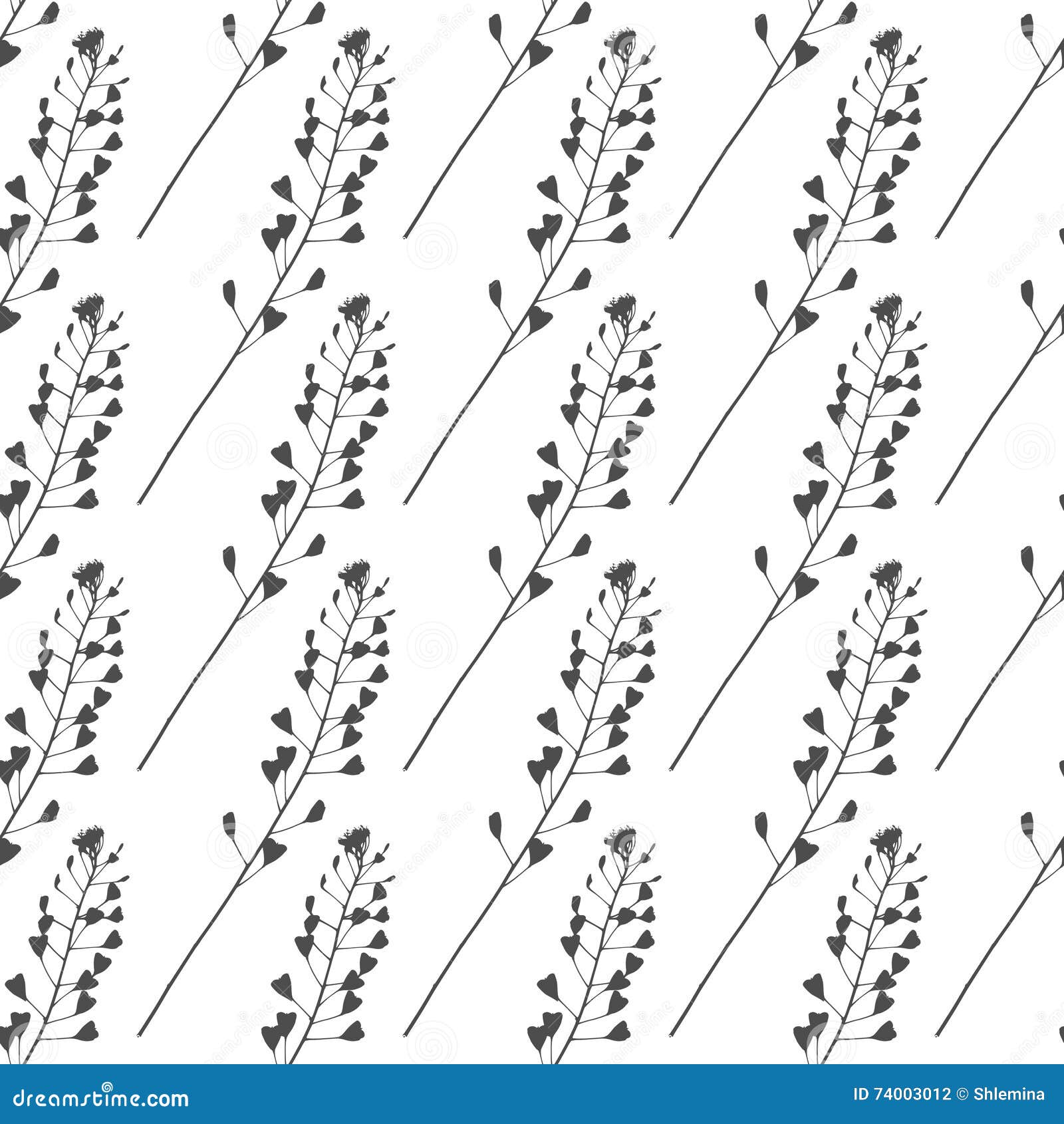 Hand Drawn Meadow Grass Seamless Pattern Stock Vector - Illustration of ...