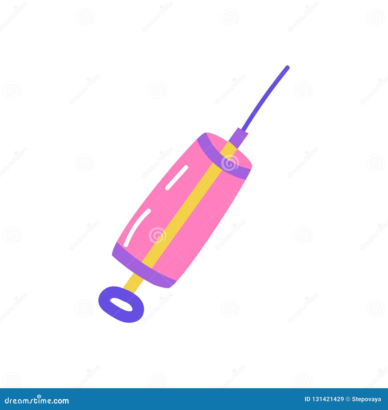 Hand Drawn Medical Syringe Element. Vector Illustration Stock ...