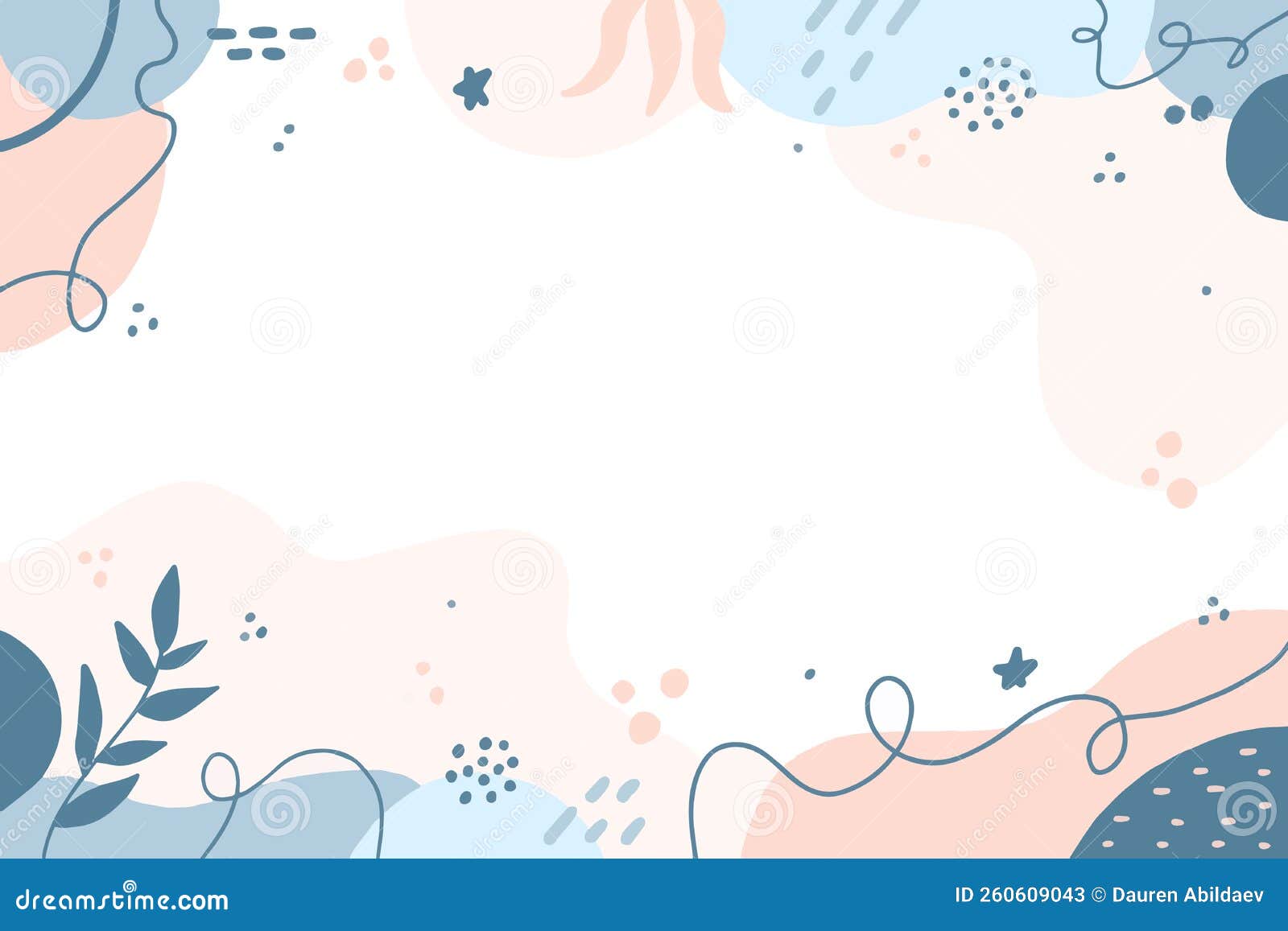 Hand Drawn Minimal Background Vector Illustration. Stock Vector ...