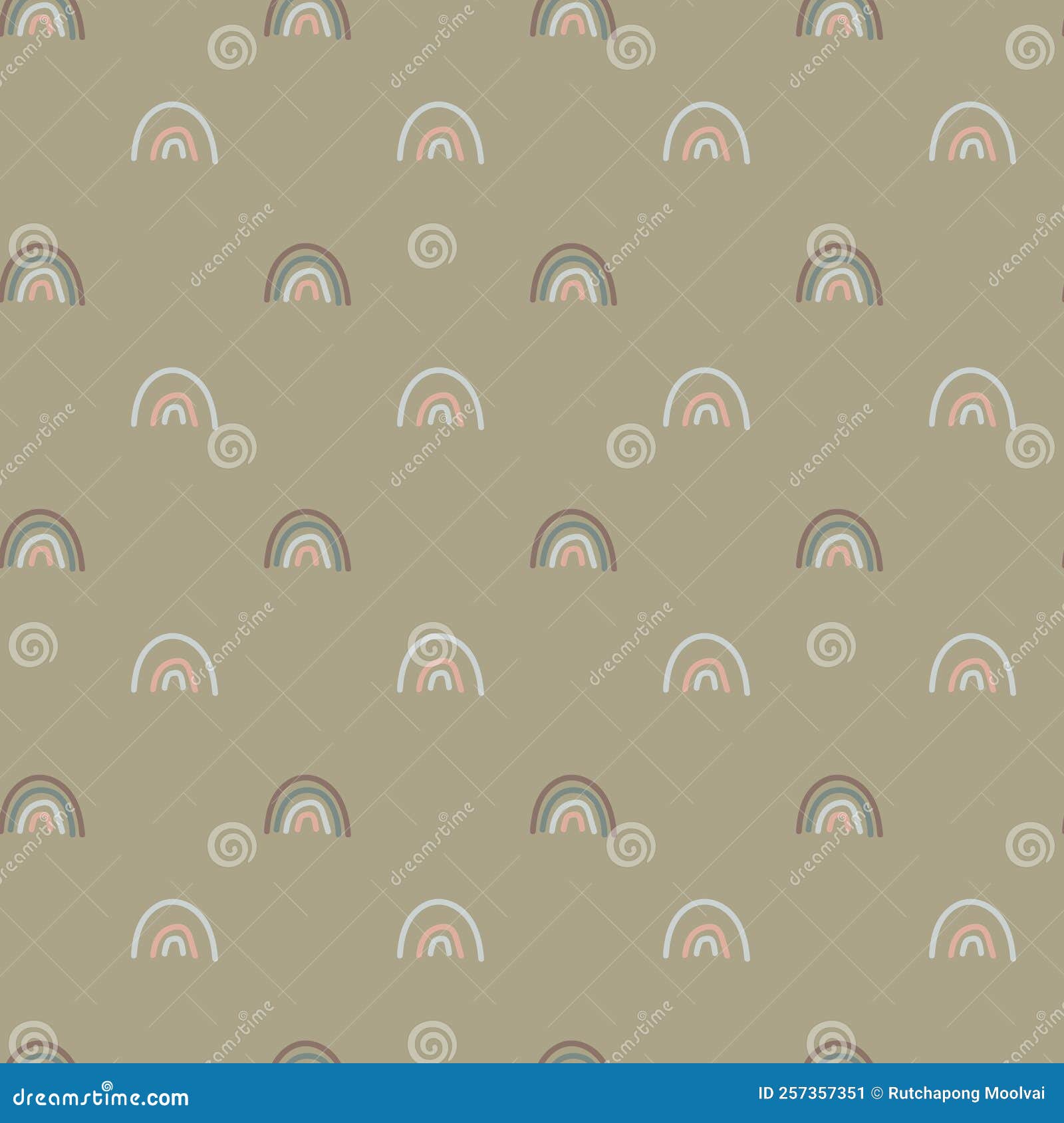 Hand Drawn Modern Doodle Seamless Pattern Stock Illustration ...