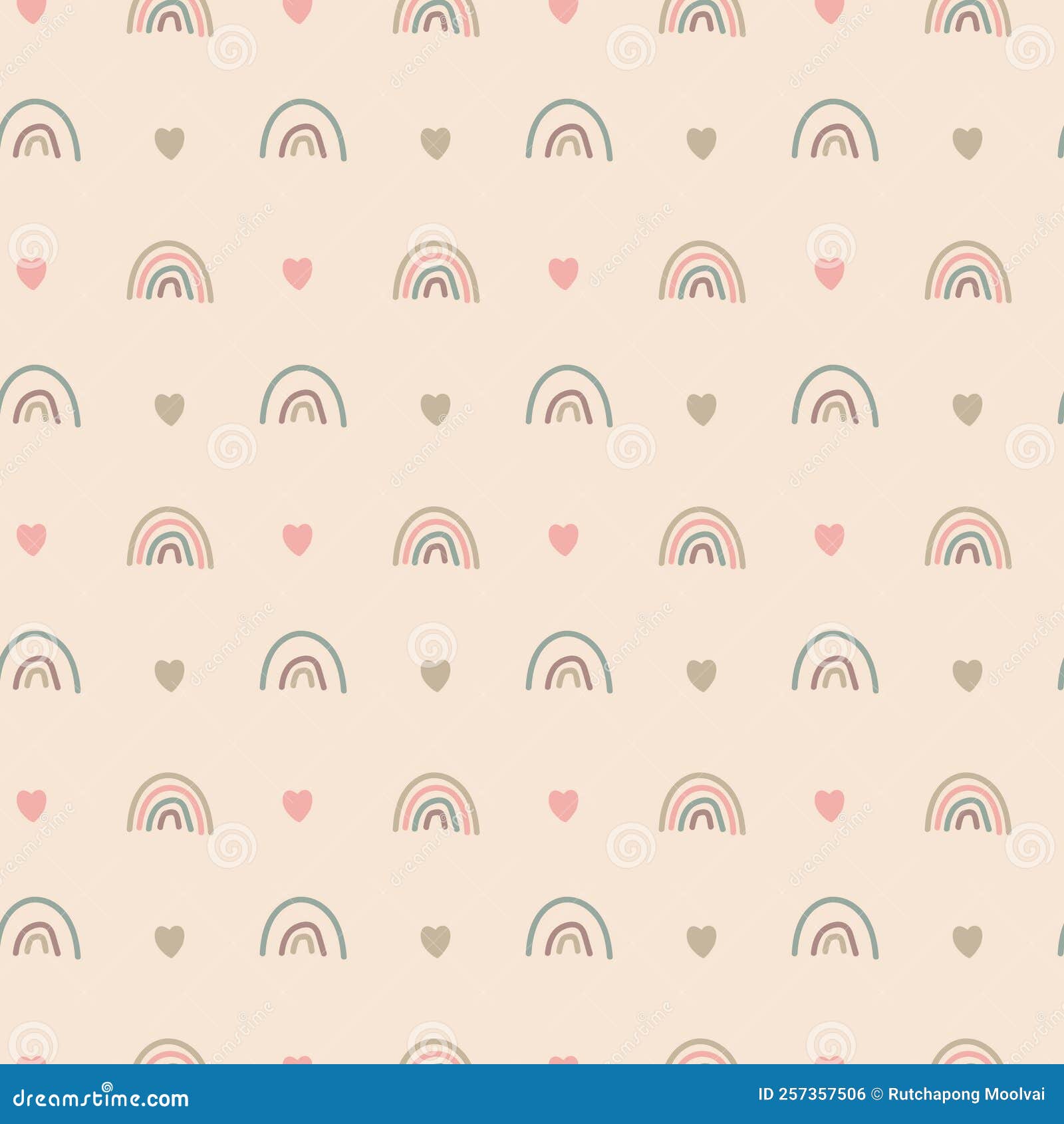 Hand Drawn Modern Doodle Seamless Pattern Stock Illustration ...