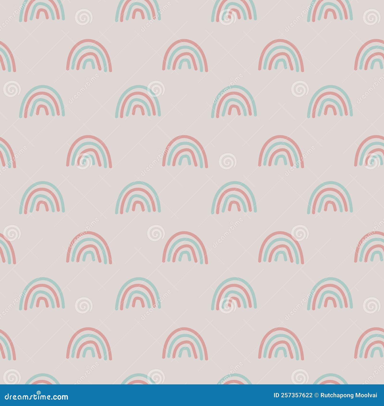 Hand Drawn Modern Doodle Seamless Pattern Stock Illustration ...