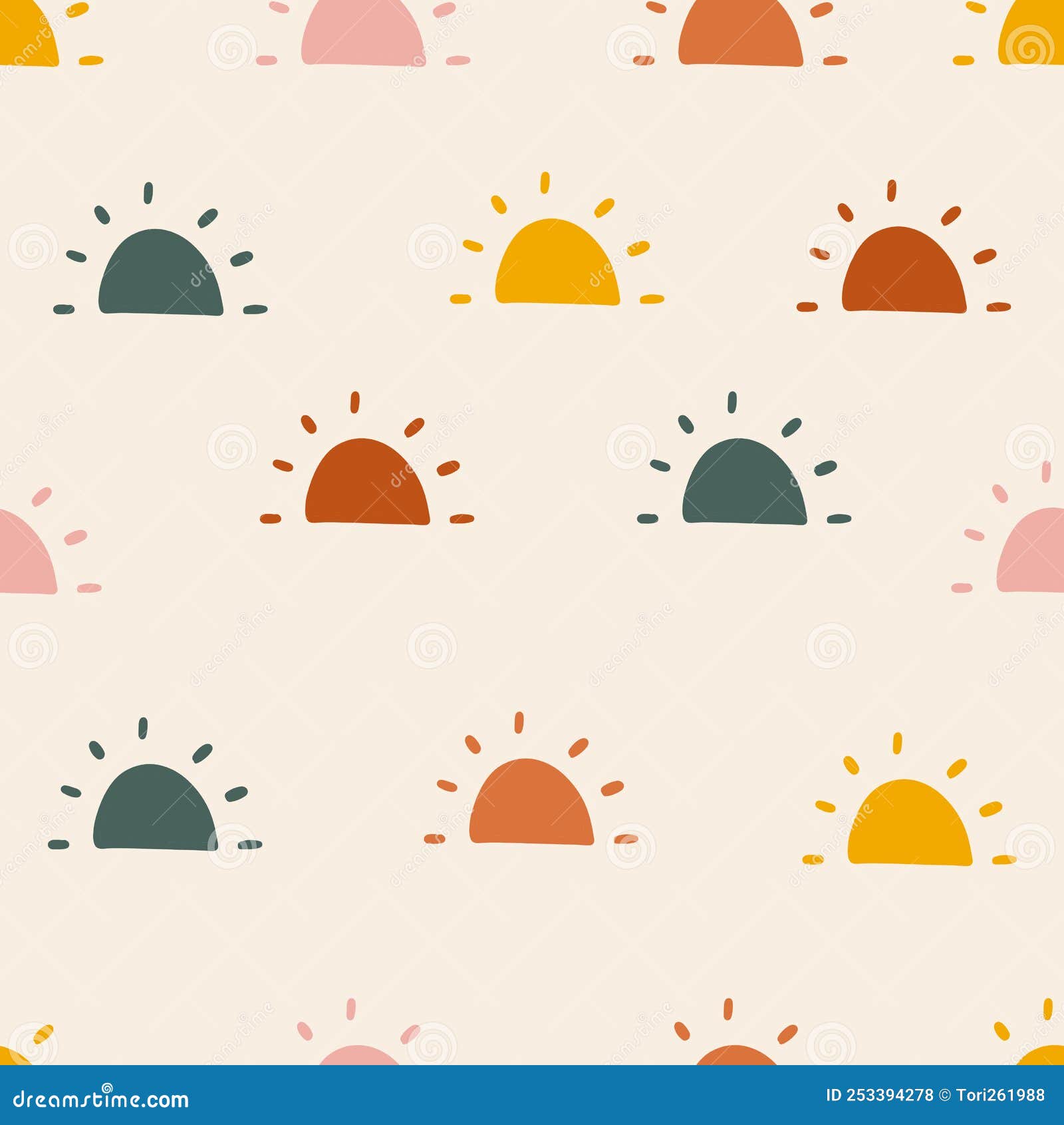 Hand Drawn Modern Doodle Seamless Pattern. Pastel Grunge Background ...