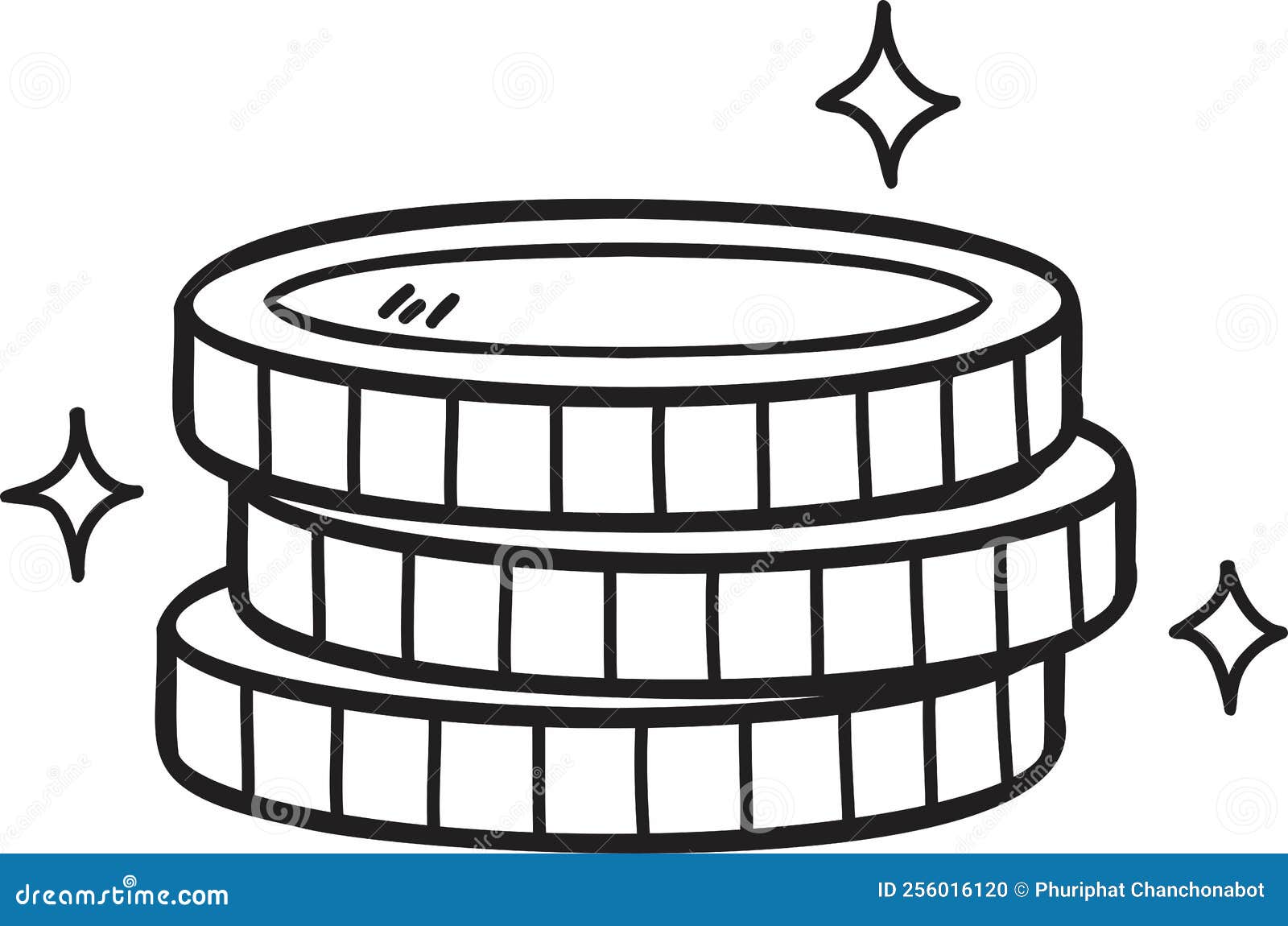 Hand Drawn Money Symbol Illustration Stock Vector - Illustration of ...