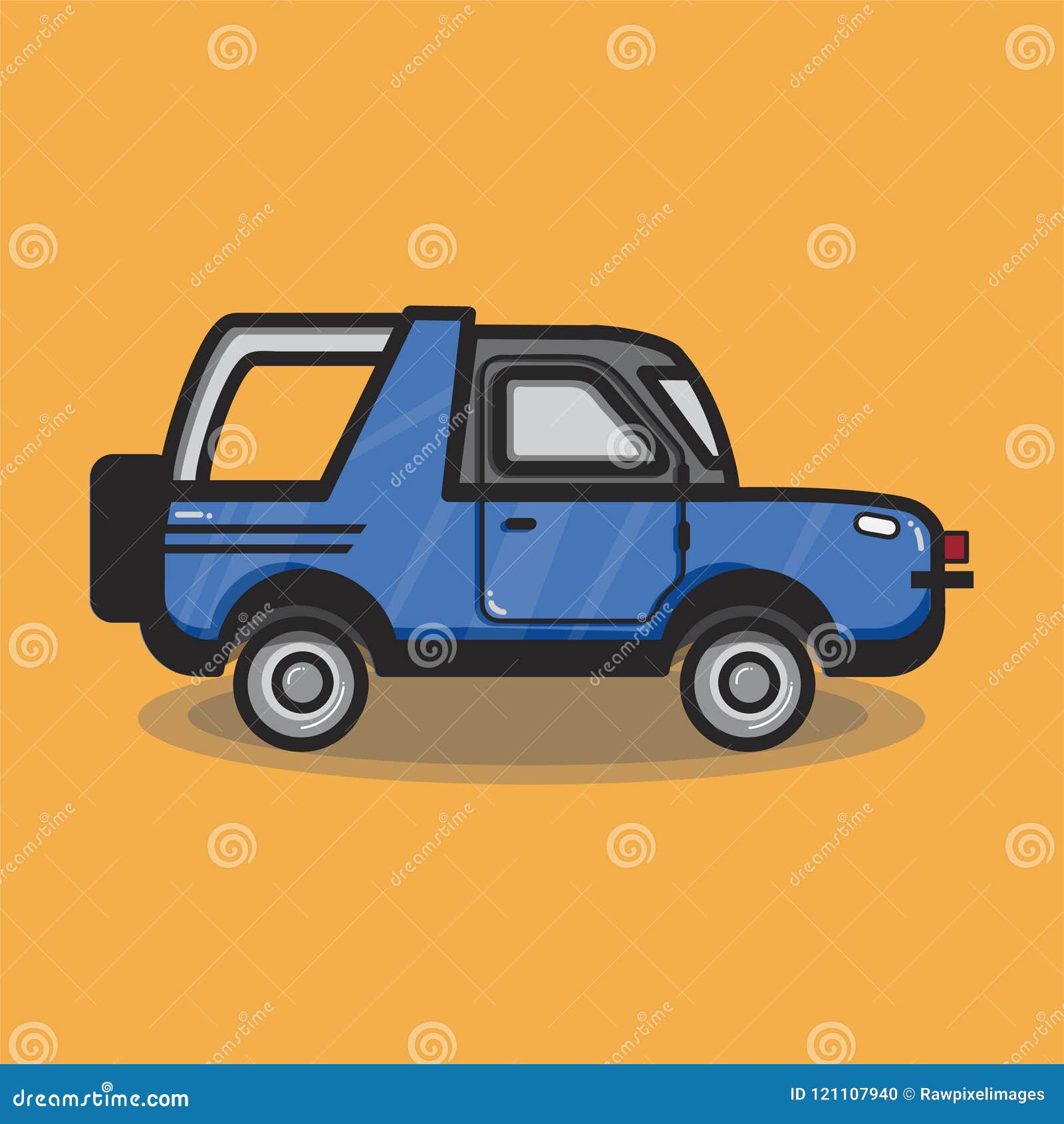 Hand Drawn Multi-purpose Vehicle Car Illustration Stock Vector ...