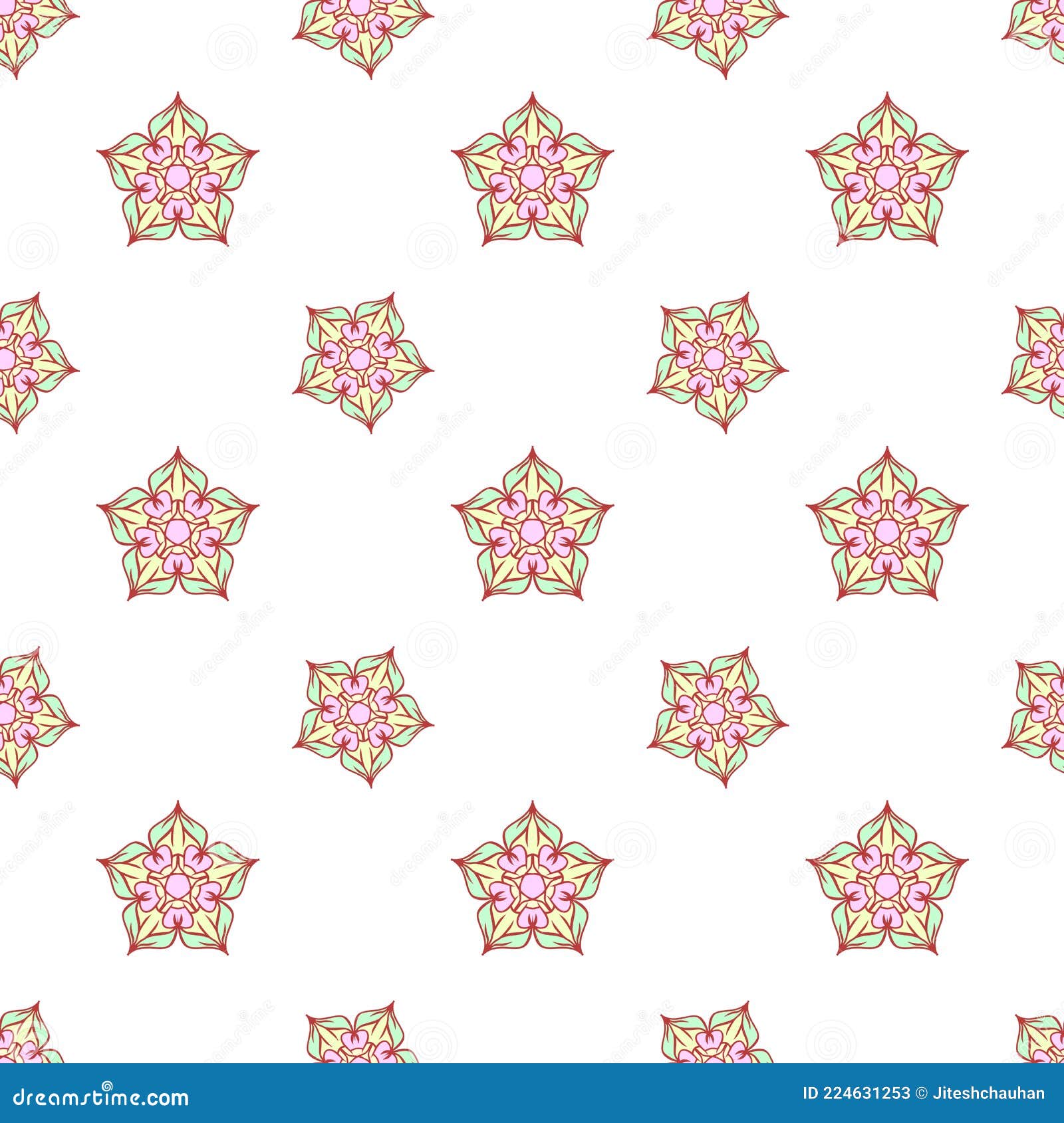 Hand-drawn Multicolor Repeat Pattern on Transparent Background, Repeat ...
