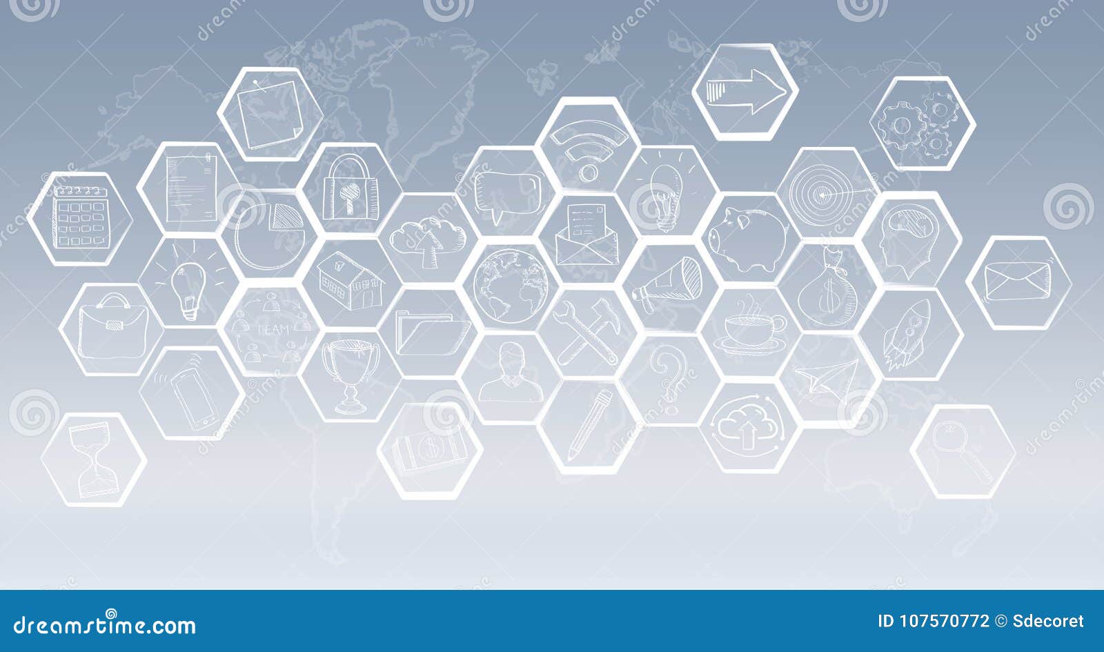 Hand-drawn Multimedia Sketch Interface Stock Illustration ...