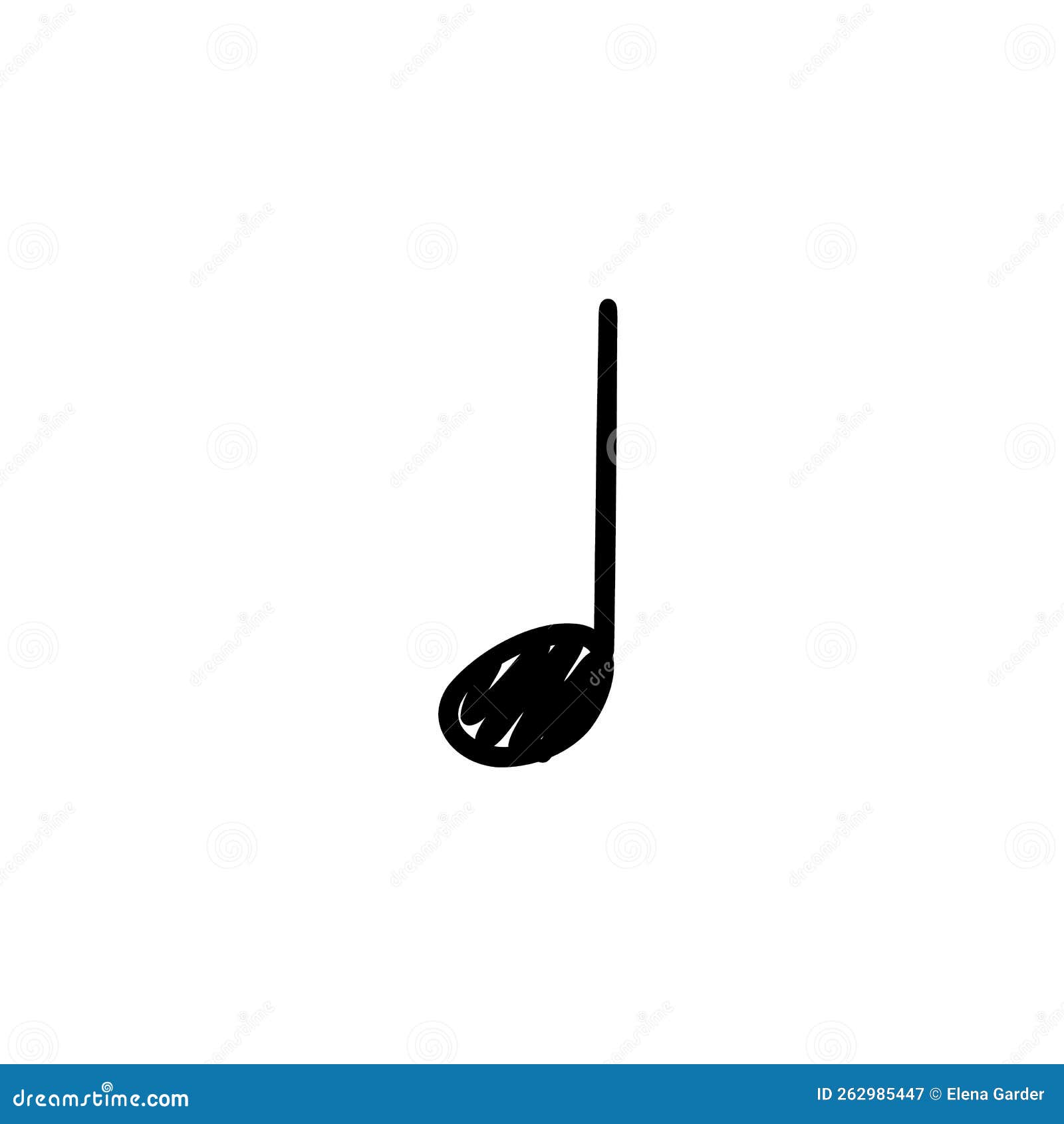 Hand Drawn Music Notes. Doodle Hand Drawn Sound Notation Stock Vector ...