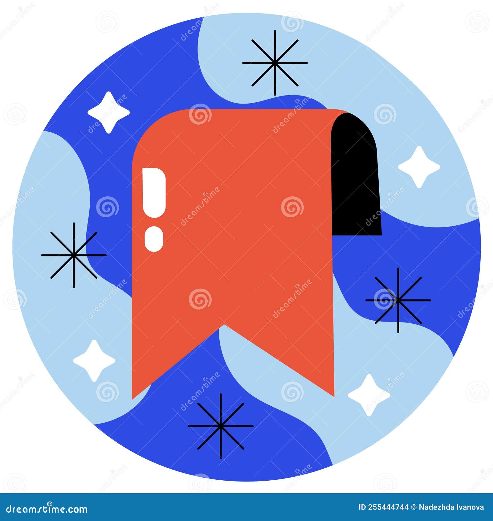 Hand Drawn Naive Mobile App Sticker Set Vector Illustration. Stock ...