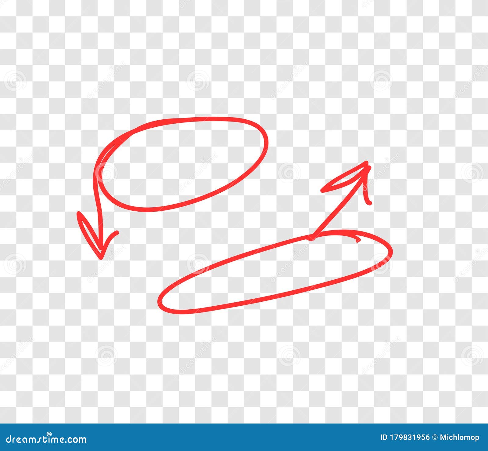 Red Pen Circle Transparent Background
