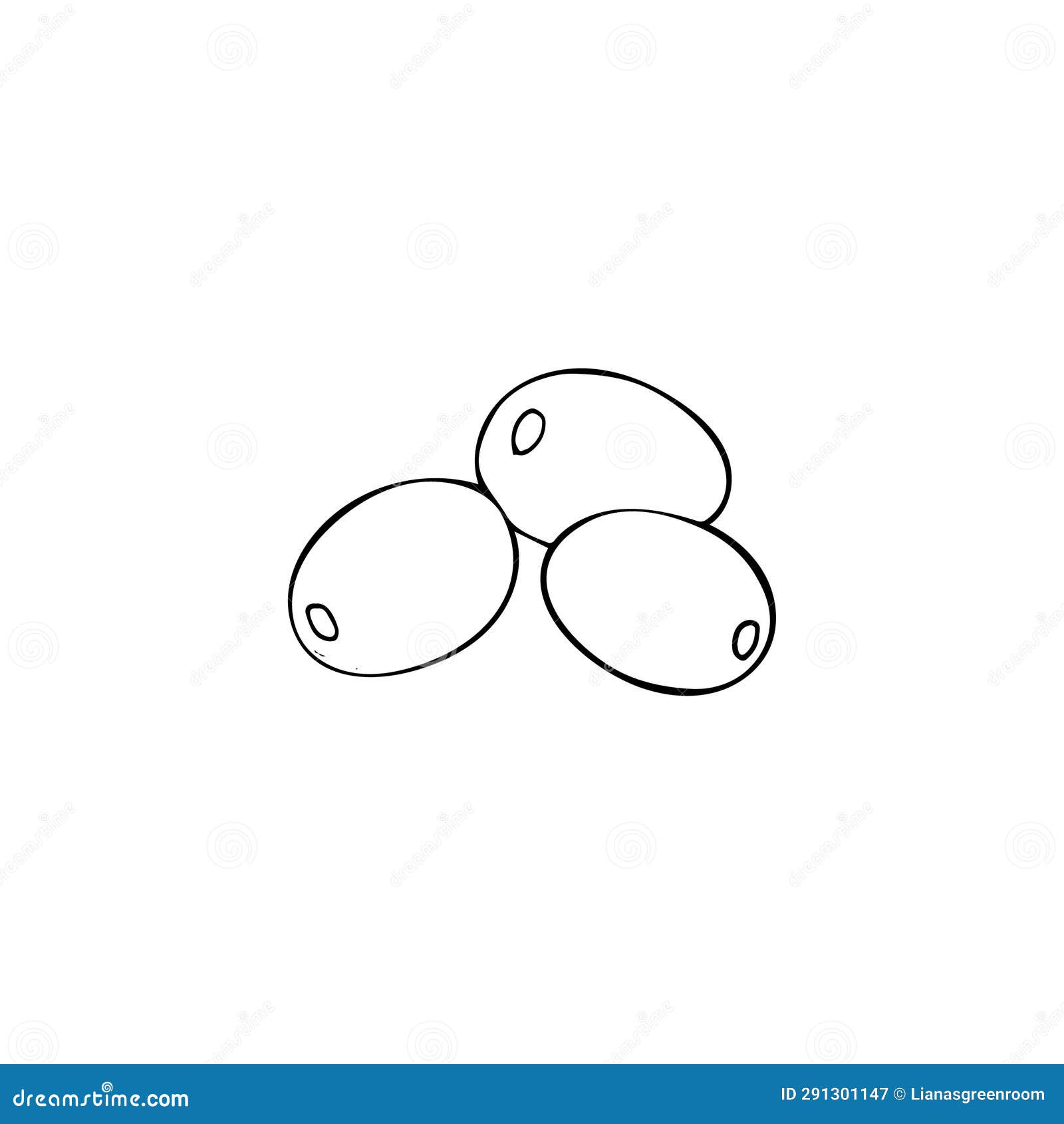 Hand-drawn olives stock illustration. Illustration of element - 291301147