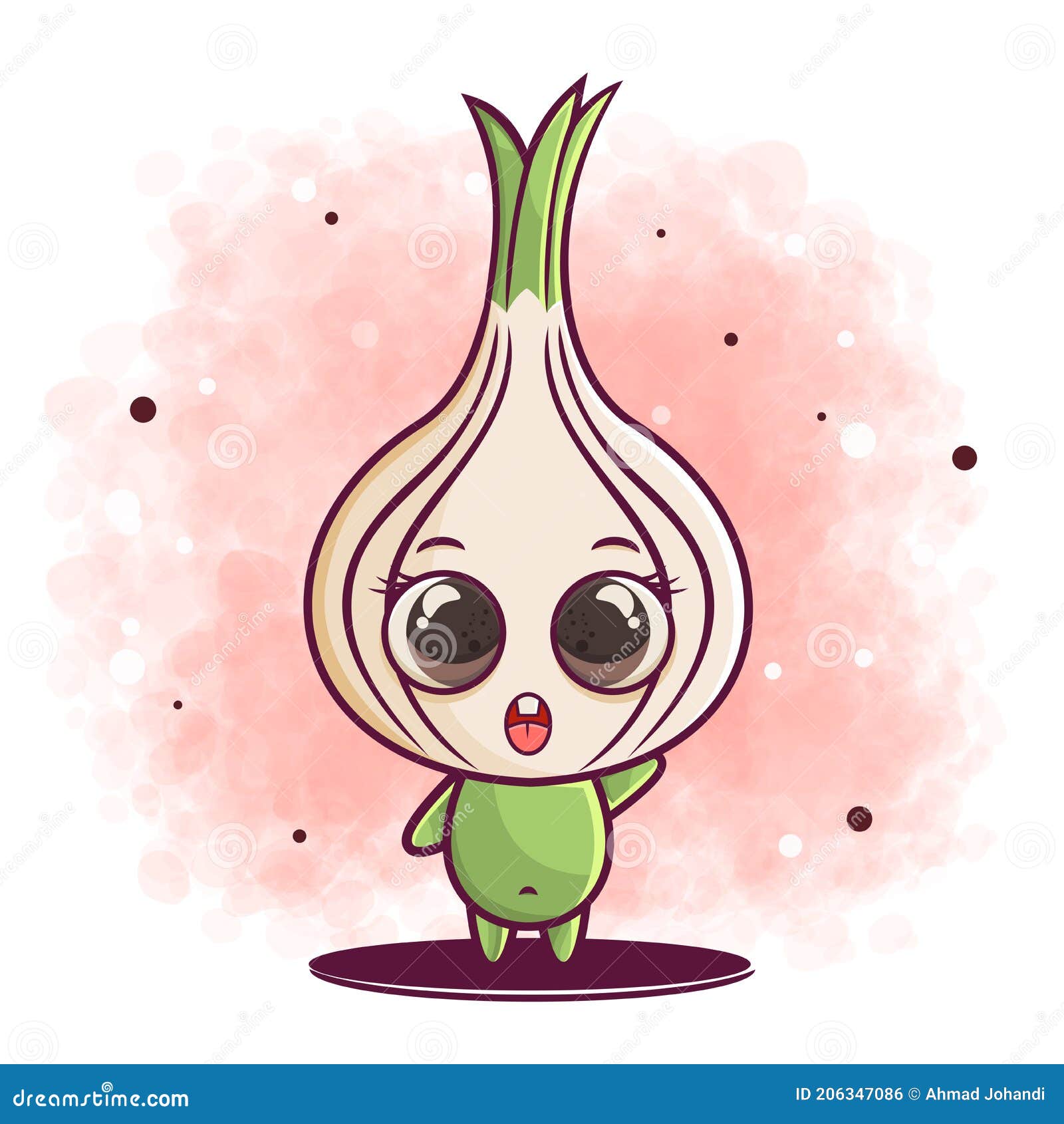 Hand Drawn Onion Cartoon Character Illustration Stock Vector ...