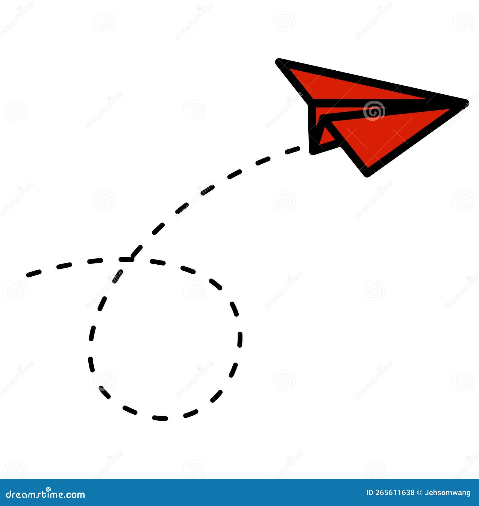 Hand Drawn Origami Airplane Illustration Stock Vector - Illustration of ...