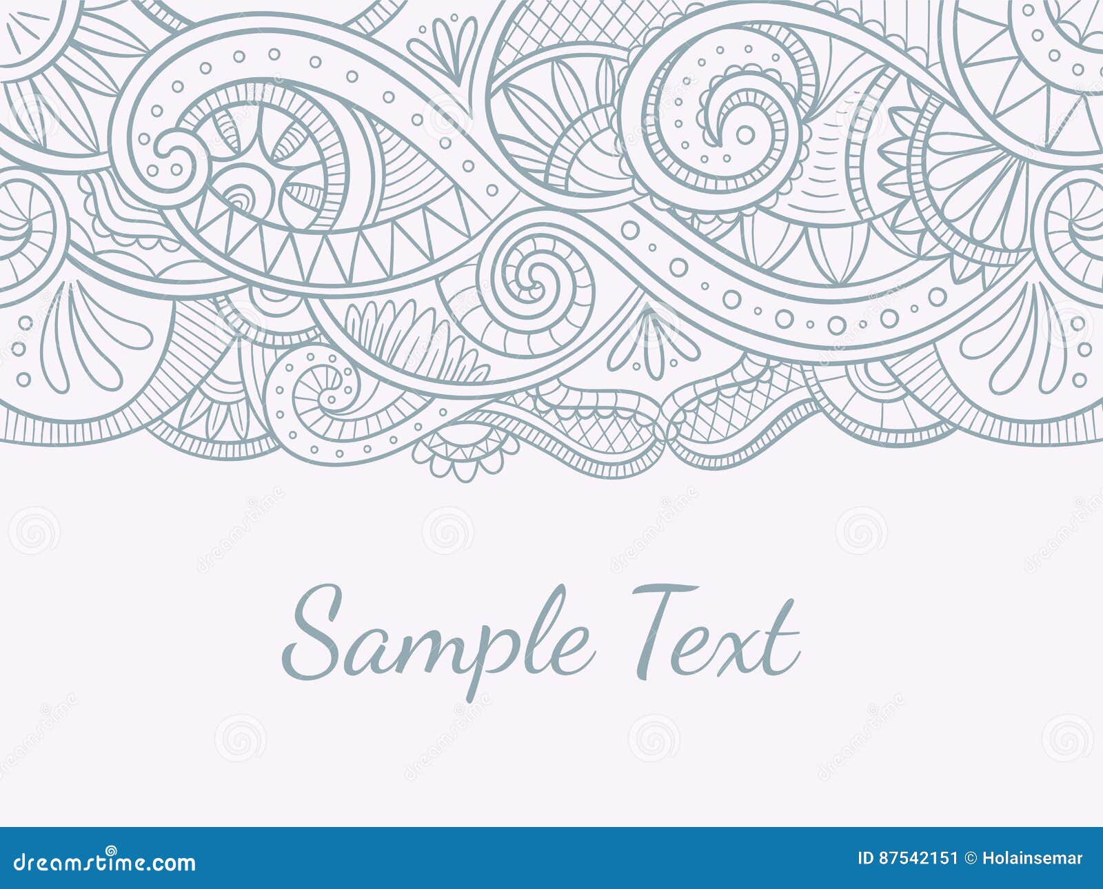 Hand Drawn Outline Abstract Background. Vector Illustration. Stock ...