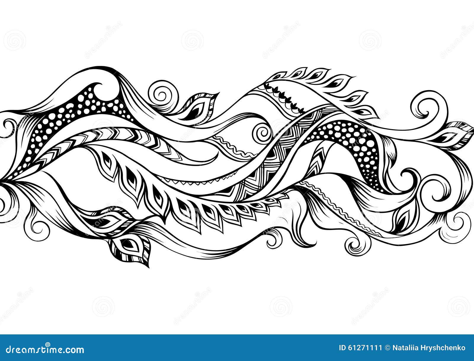 Hand Drawn Outline Abstract Background Stock Vector - Illustration of ...