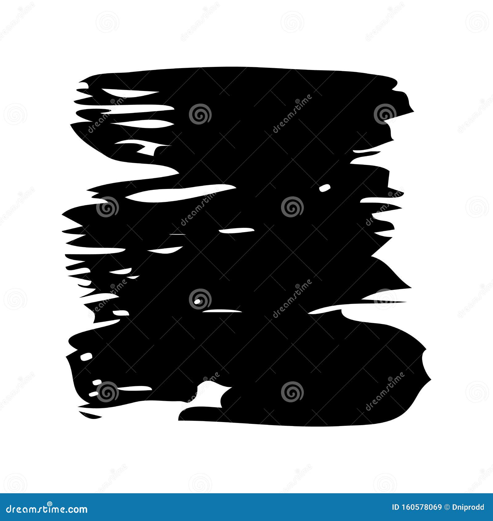 Hand Drawn Paint Scribble Stains Stock Vector - Illustration of ...