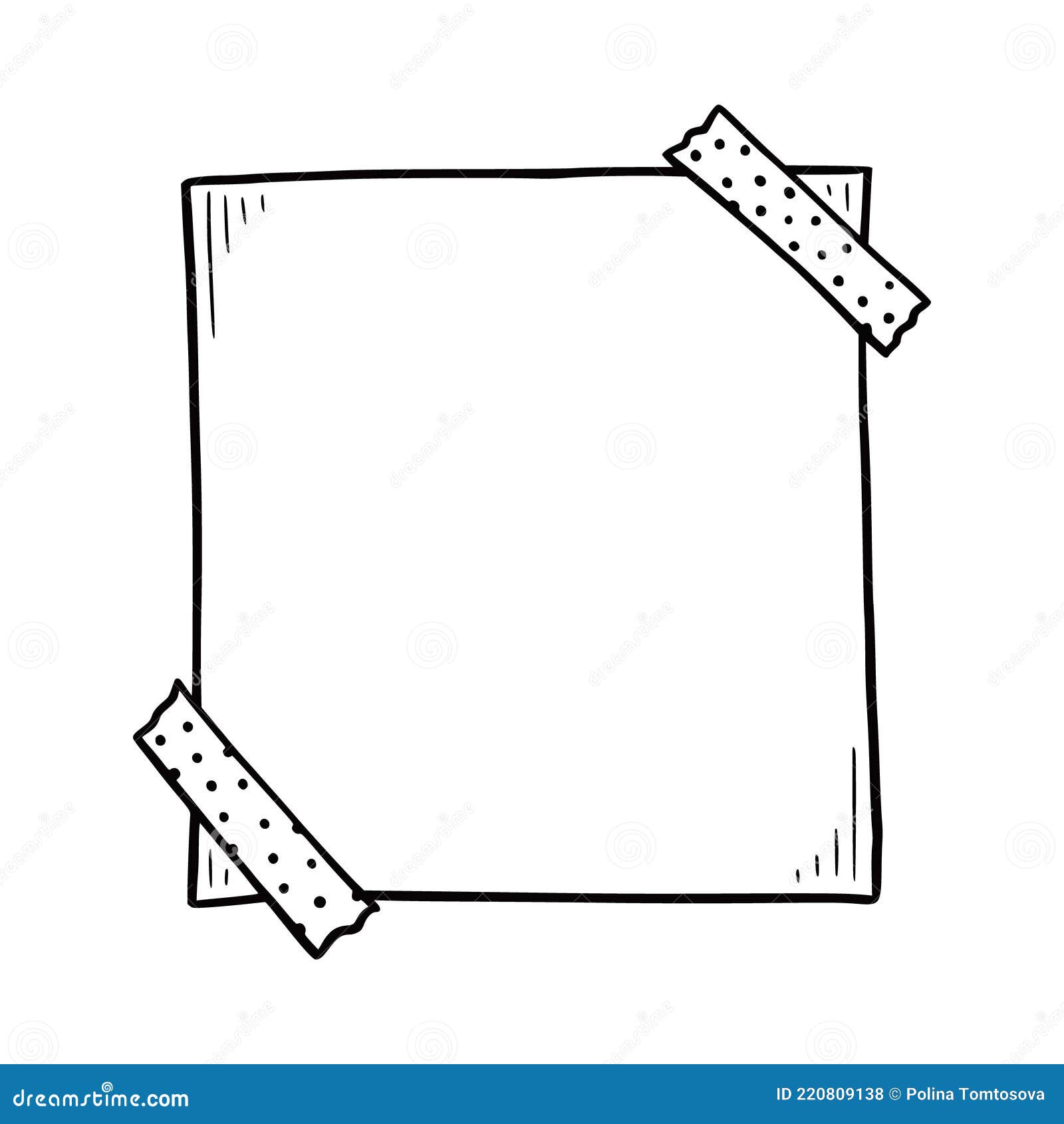Hand Drawn Paper Memo Sticky. Doodle Stock Vector - Illustration of ... Hand Drawn Paper Memo Sticky. Doodle Stock Vector - Illustration of ...