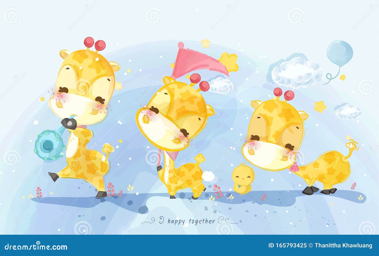Hand Drawn Parade Doodle Animals. Vector Illustration Stock ...
