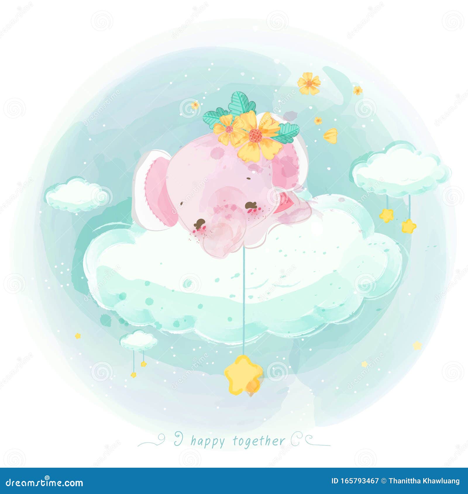 Hand Drawn Parade Doodle Animals. Vector Illustration Stock ...