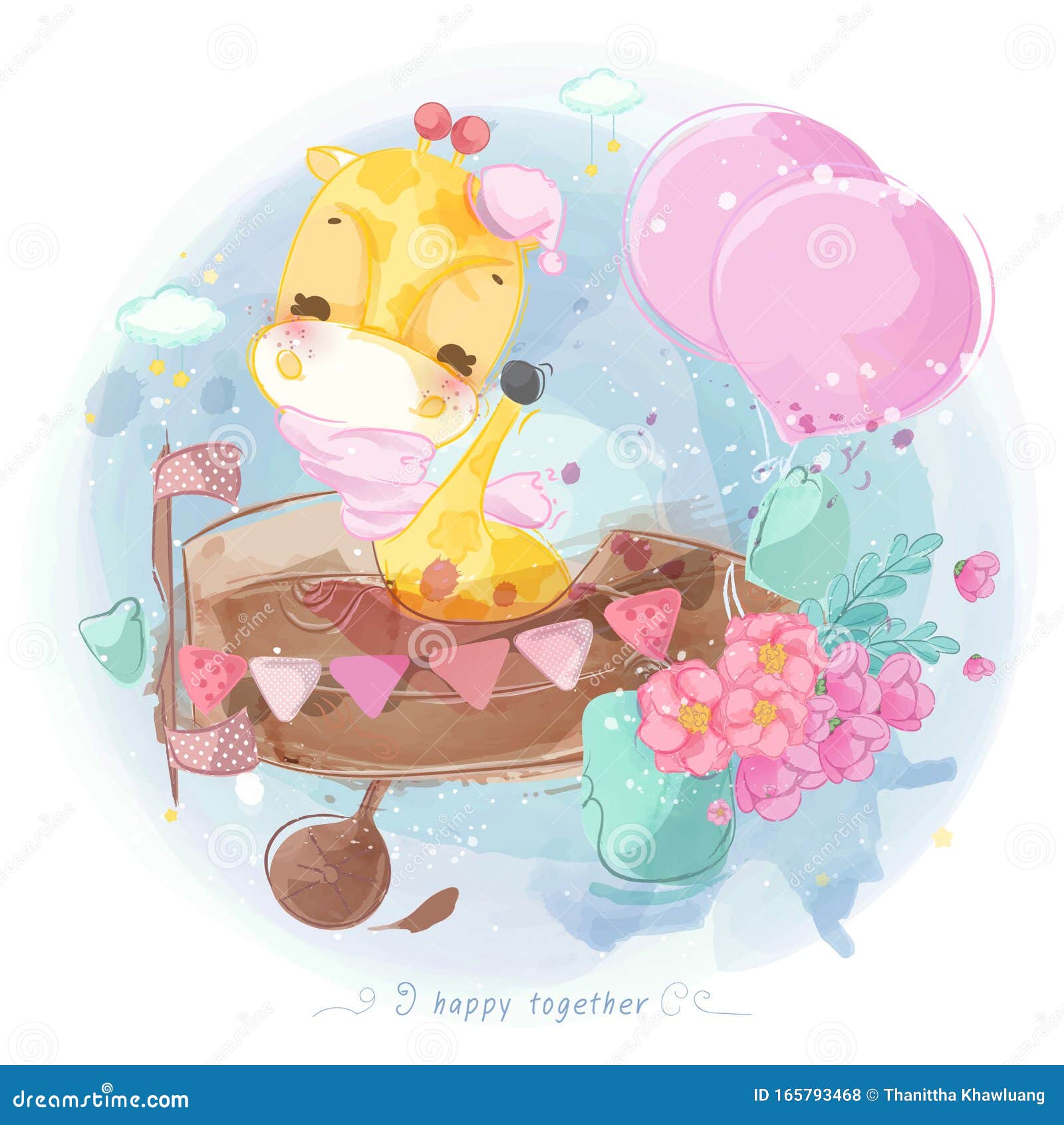 Hand Drawn Parade Doodle Animals. Vector Illustration Stock ...