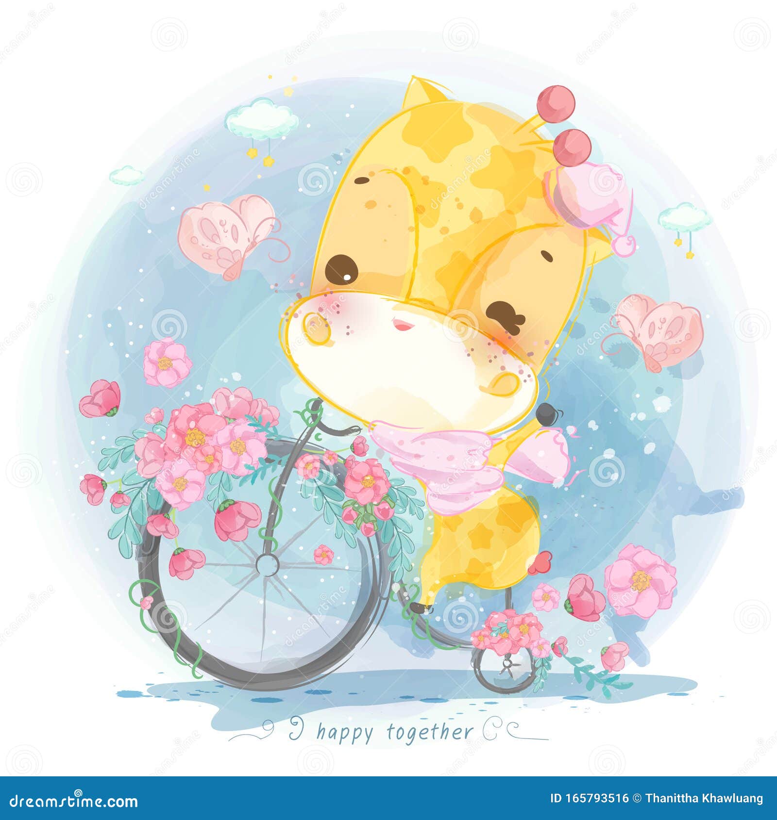 Hand Drawn Parade Doodle Animals. Vector Illustration Stock ...