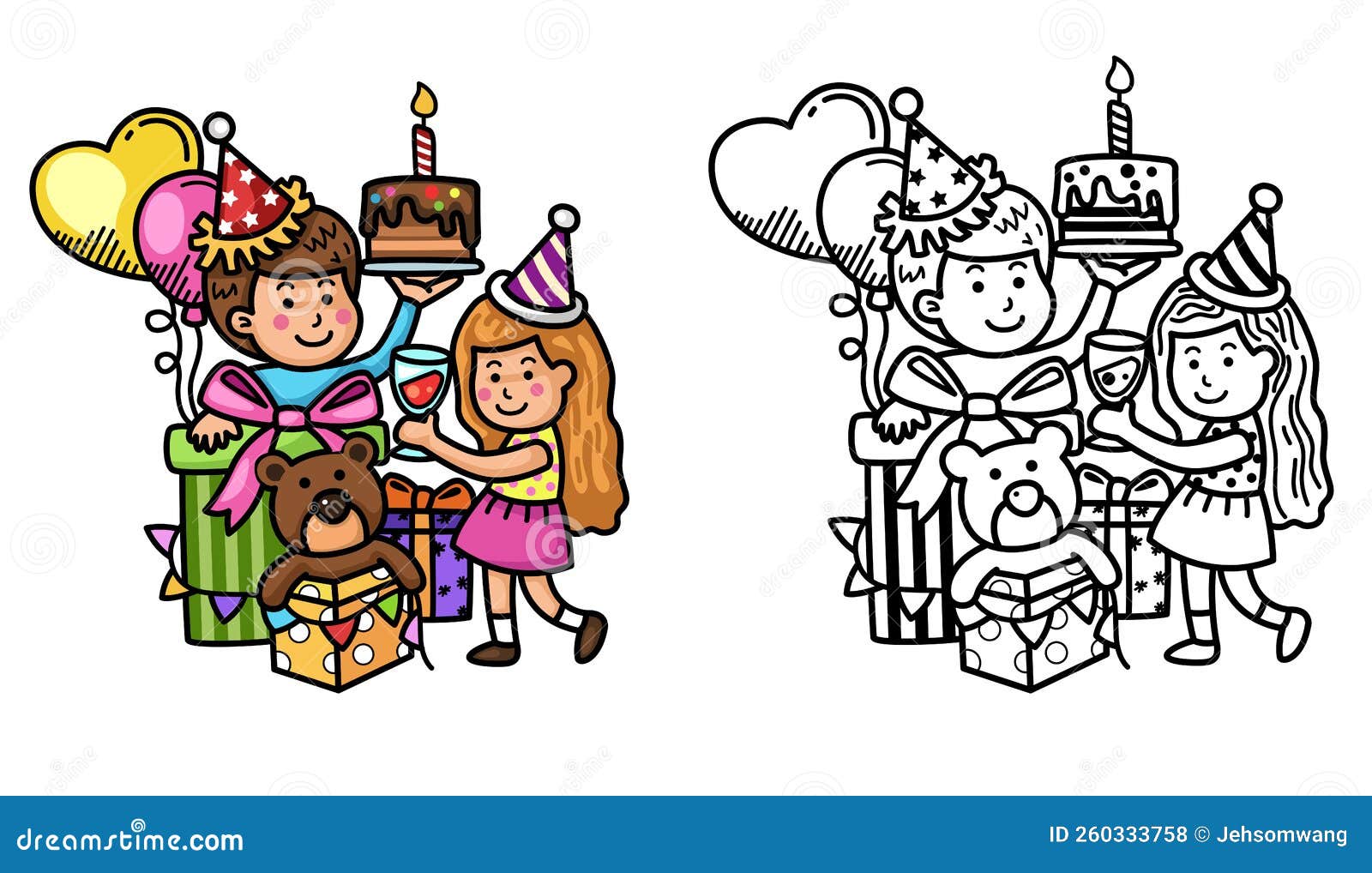 Hand drawn party stock vector. Illustration of event - 260333758