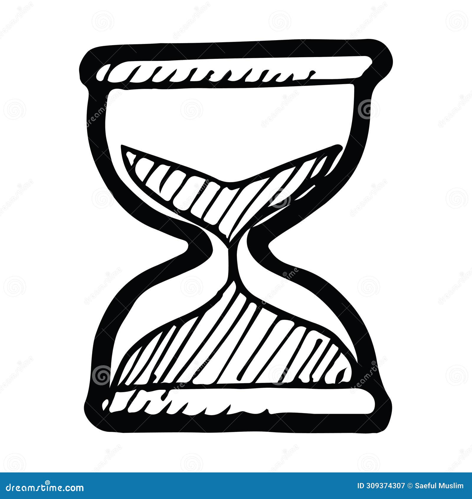 Patience in the Waiting Process. Ramadan Theme Vector Illustration with ...