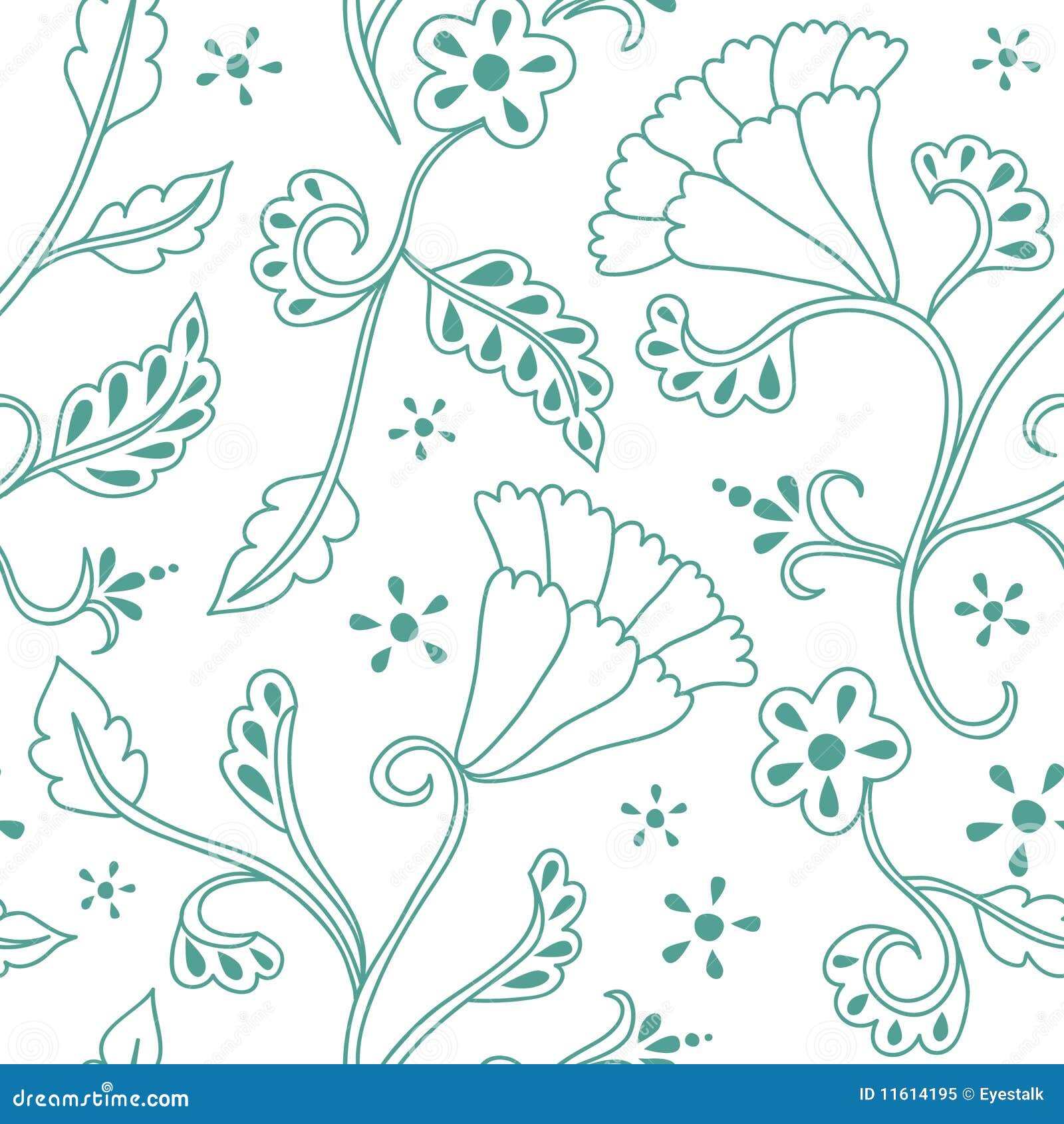 Hand Drawn Pattern stock vector. Illustration of decoration - 11614195