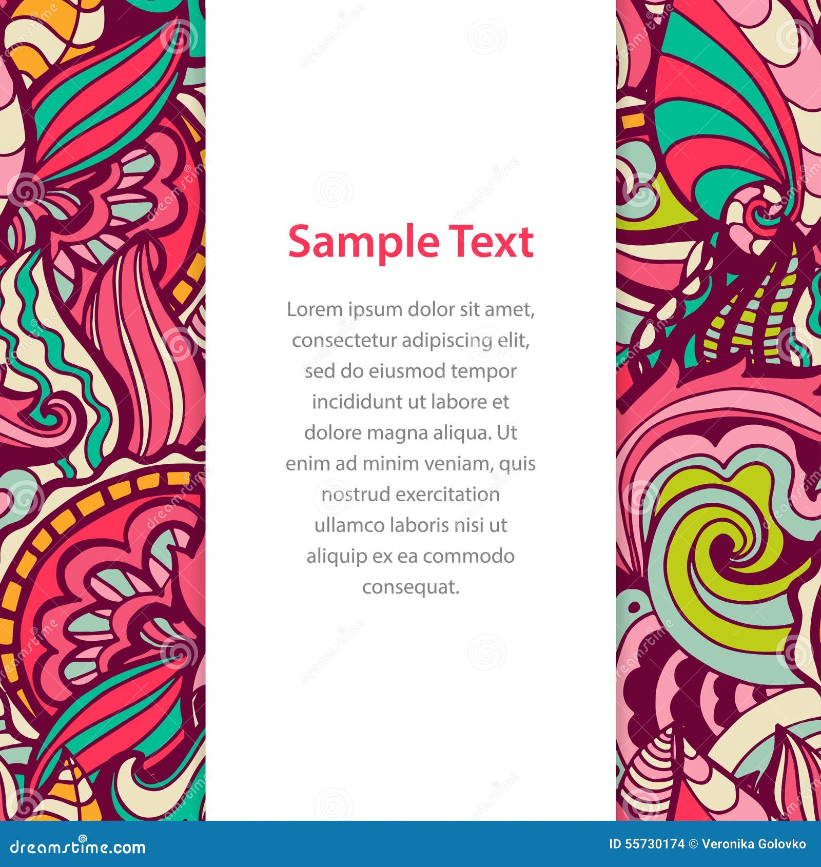 Hand drawn pattern stock vector. Illustration of design - 55730174