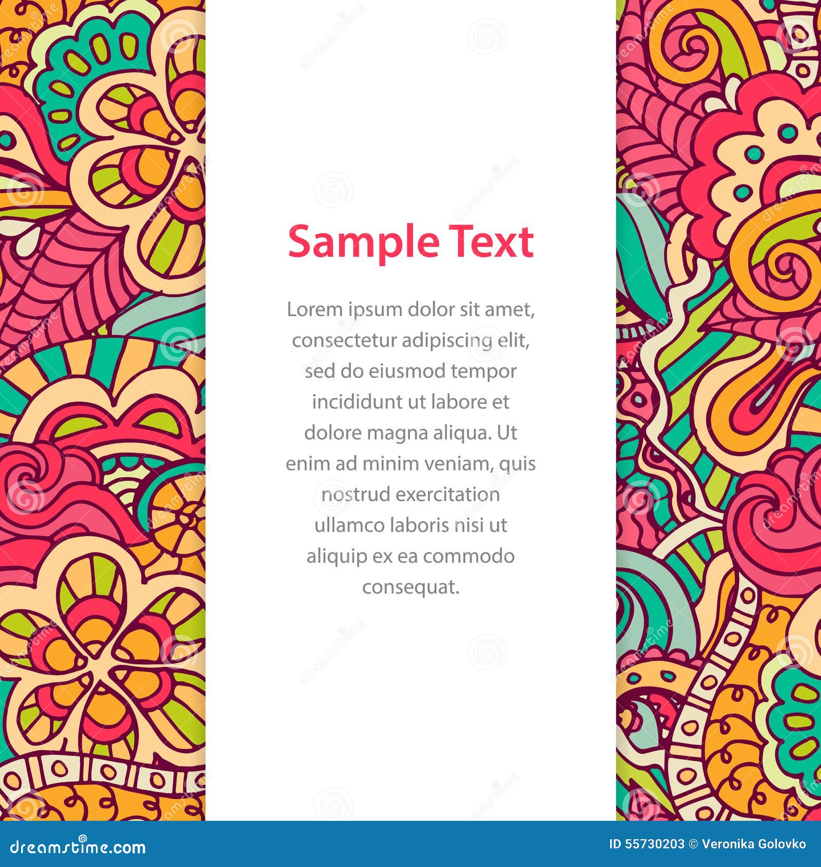 Hand drawn pattern stock vector. Illustration of design - 55730203