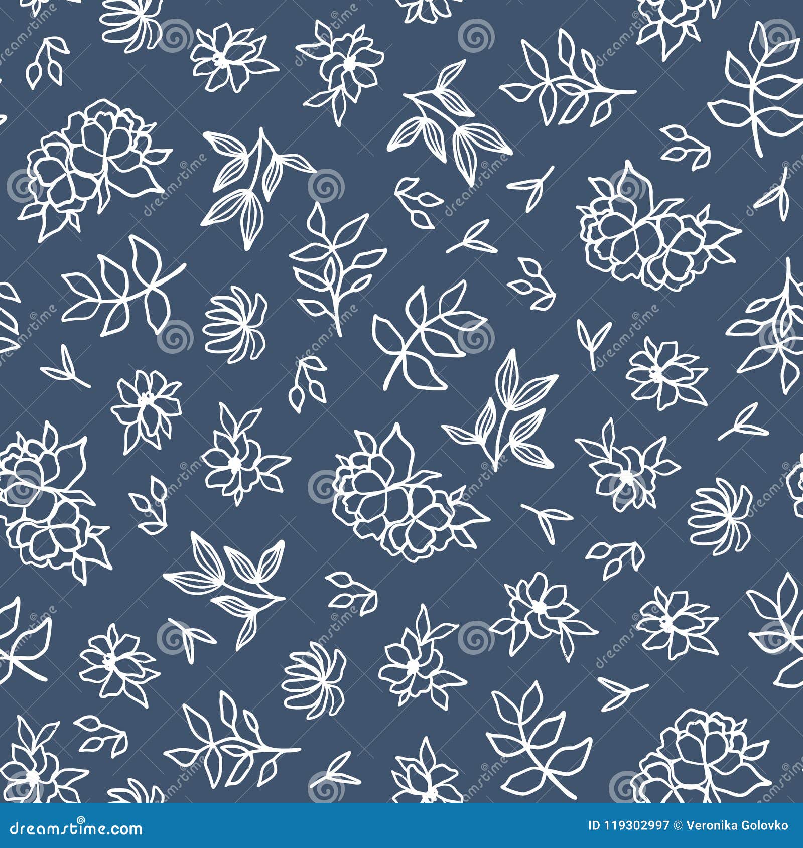 Hand drawn pattern stock vector. Illustration of pattern - 119302997