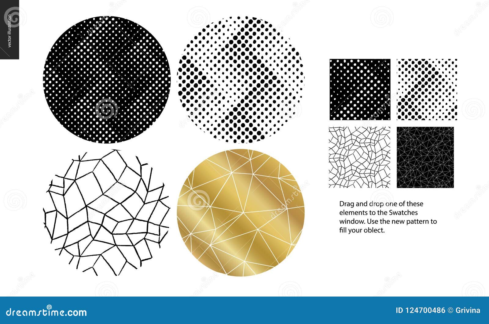 Hand Drawn Patterns - Rounded Stock Vector - Illustration of patterns ...