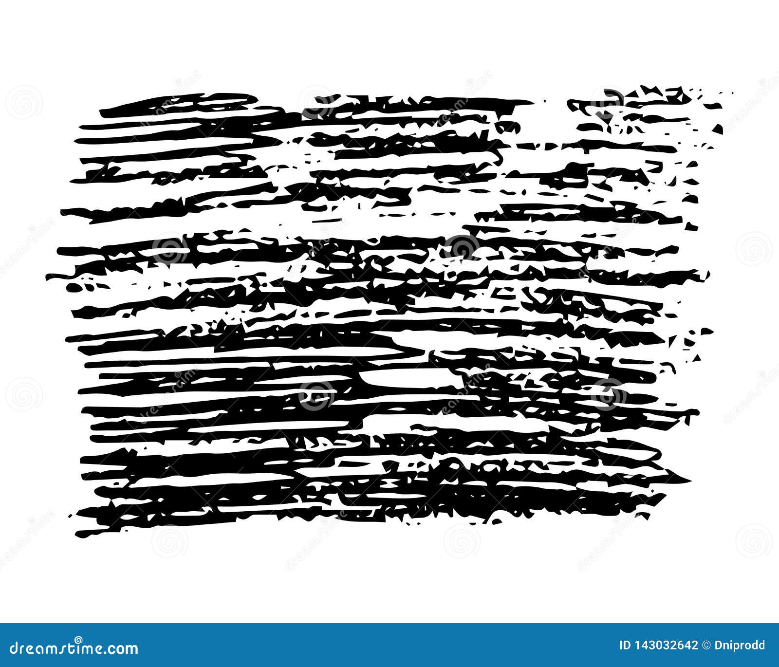 Hand Drawn Pencil Scribble Rectangle Stock Vector - Illustration of ...