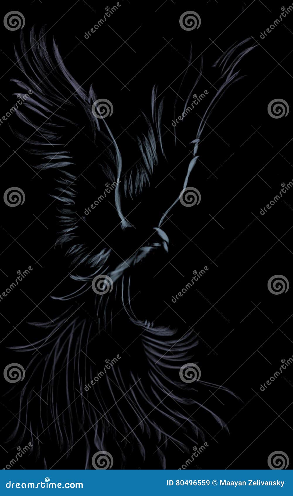 Hand drawn Phoenix sketch stock illustration. Illustration of hand ...