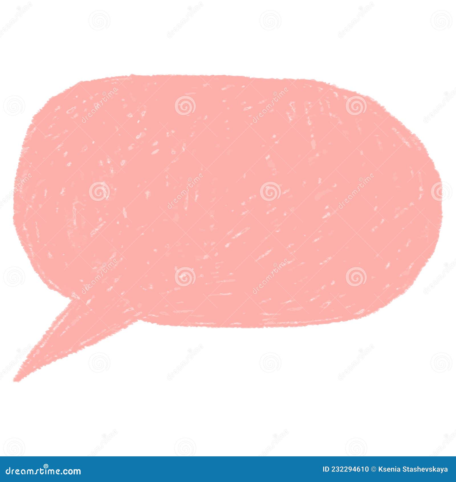 Hand Drawn Pink Bubble and Sticker. Message Icon. Stock Vector ...