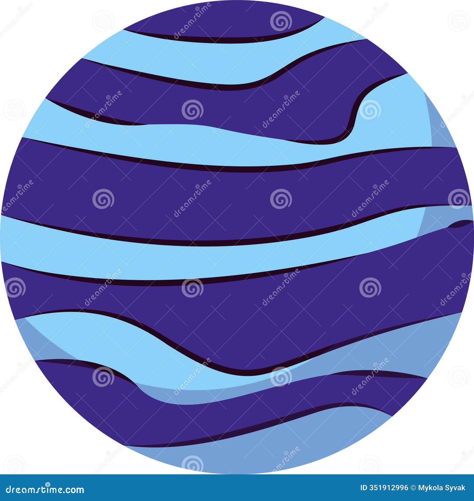 Hand Drawn Planet stock illustration. Illustration of astronomy - 351912996