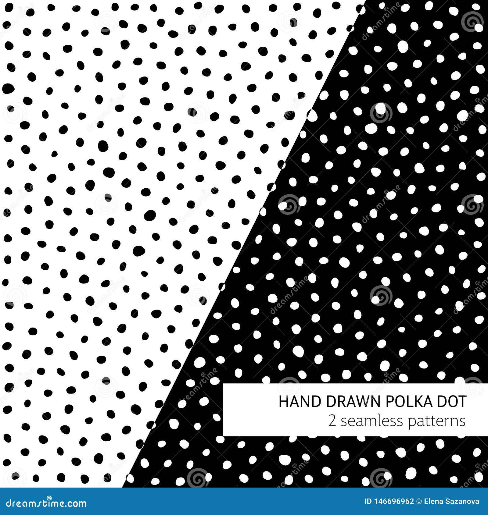 Hand Drawn Polka Dot Patterns Stock Vector - Illustration of pattern ...
