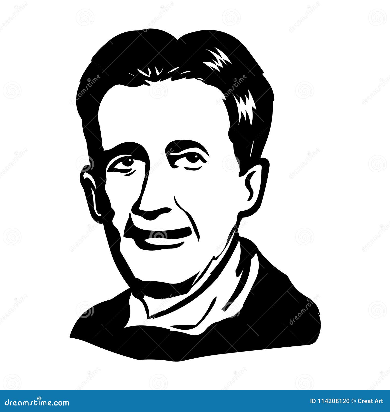 George Orwell.Vector Portrait of George Orwell Stock Vector ...