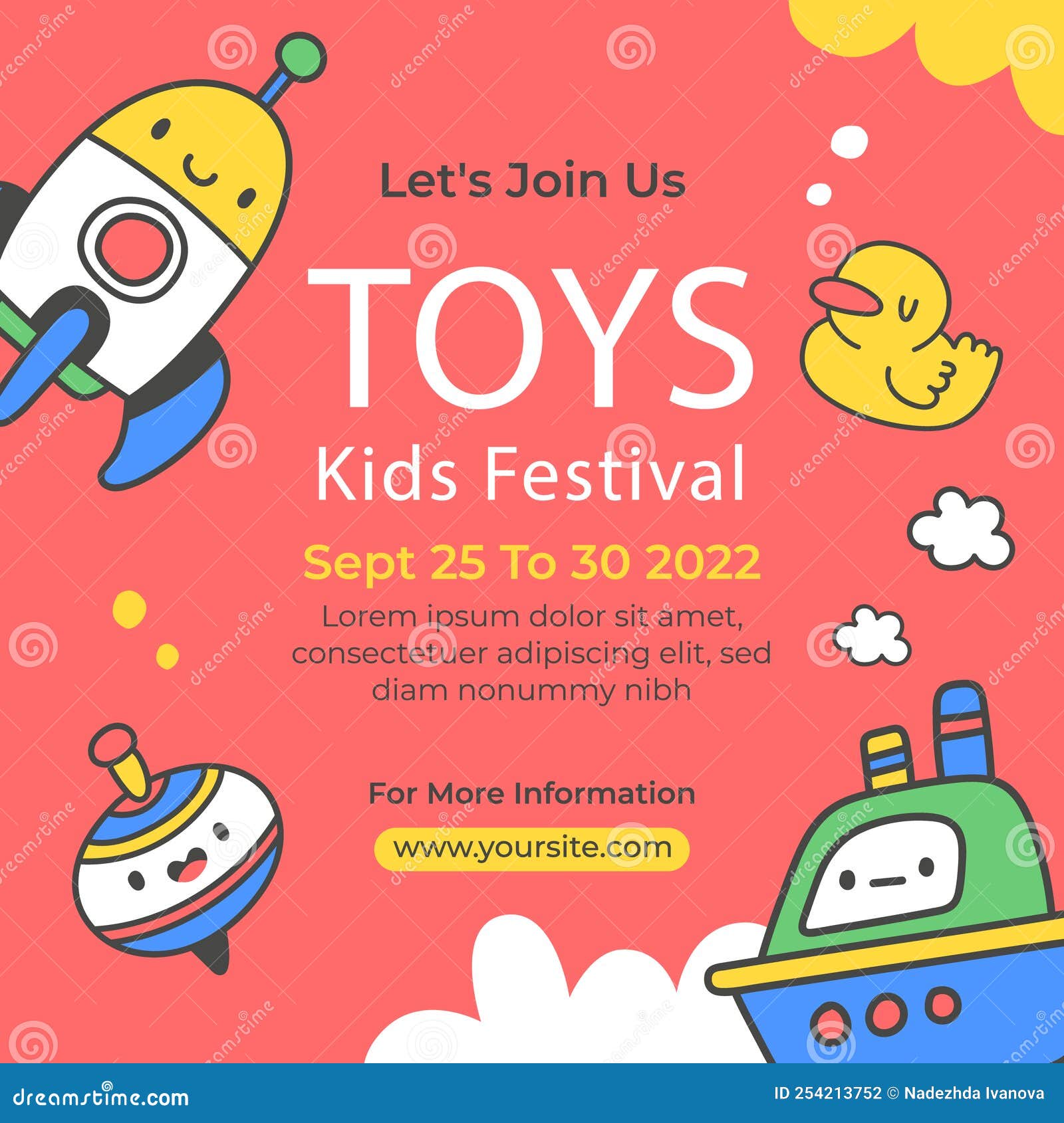 Hand Drawn Posts Set for Kids Vector Illustration Stock Vector ...