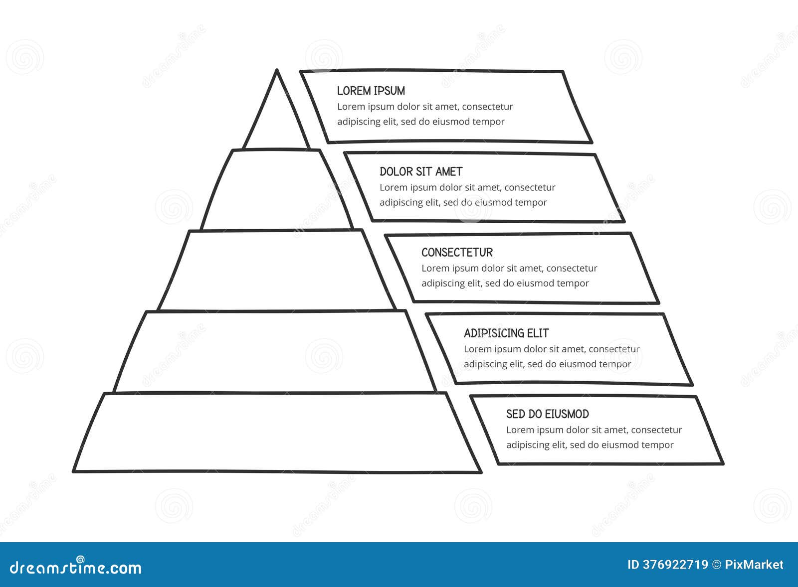Pyramid Diagram With 3 Elements Cartoon Vector | CartoonDealer.com ...