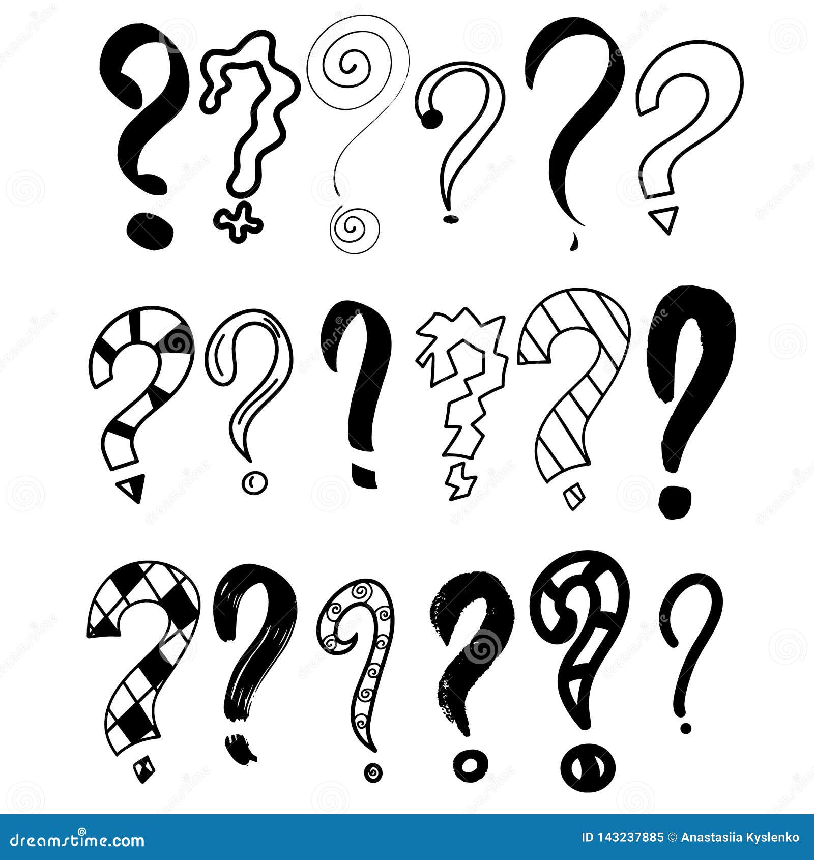 Hand Drawn Question Marks Set. Graphic Faq, Ask. Vector Question ... Hand Drawn Question Marks Set. Graphic Faq, Ask. Vector Question ...
